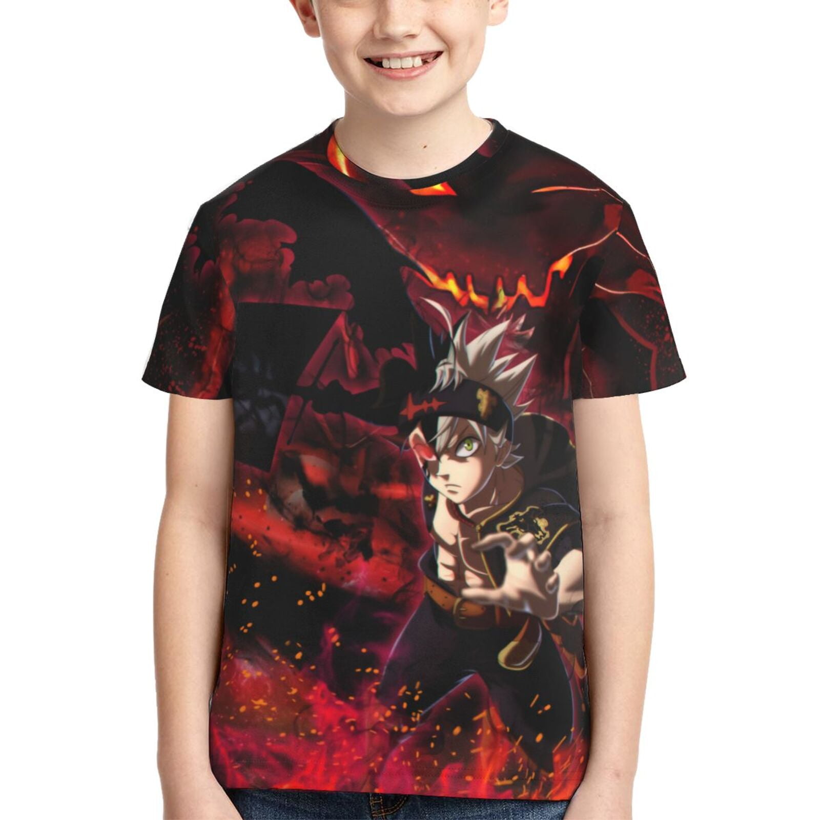 Boys/Girls Shirt Anime Black Clover Shirt 3D Printing Cartoon Cosplay ...