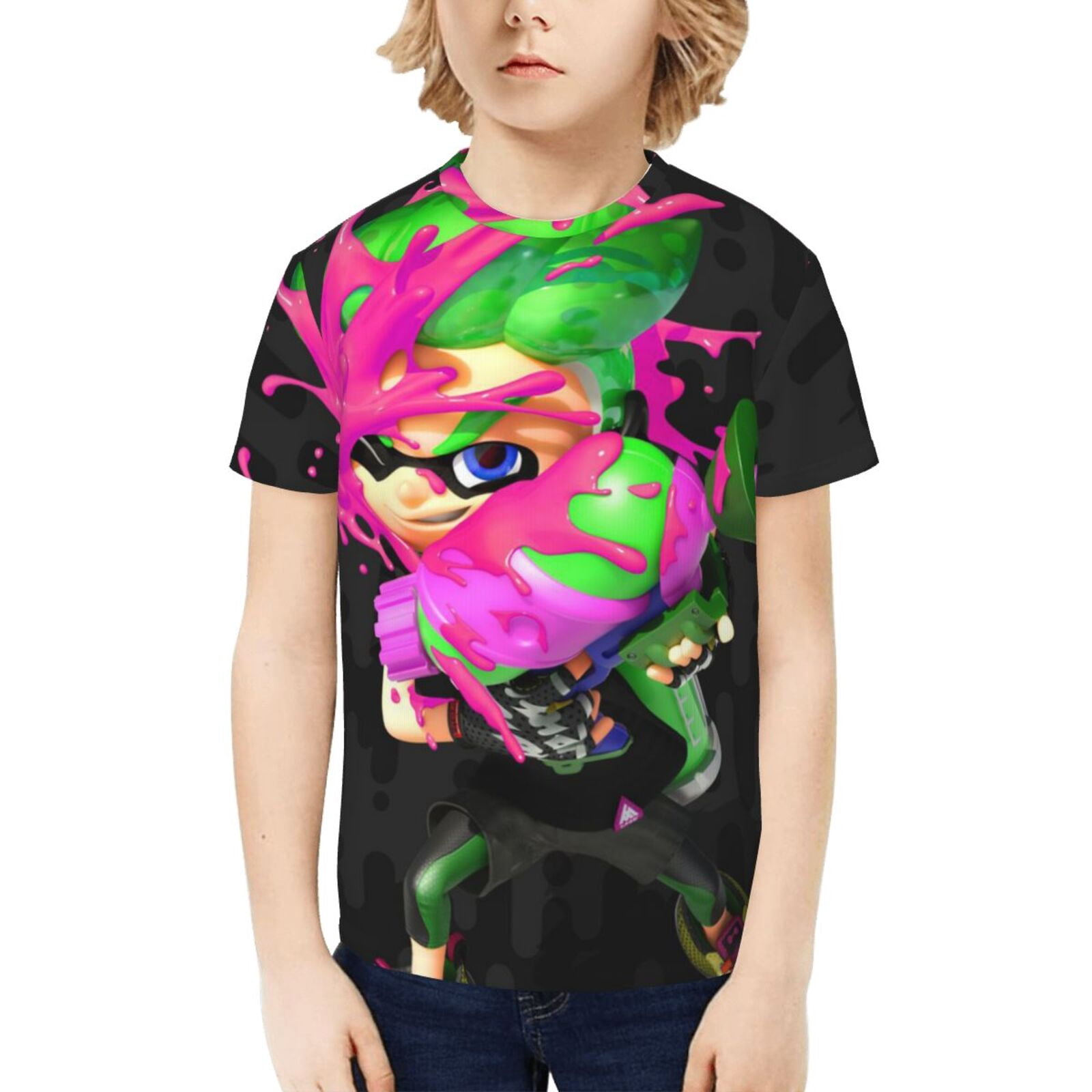Boys Girls Shirts Splatoon T-Shirt Kids Casual Short Sleeve Tee Tops ...