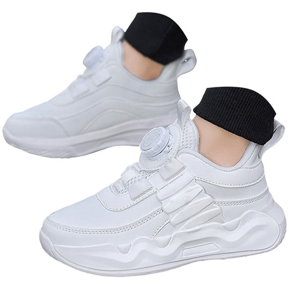 Boys Girls Shoes Kids Tennis Athletic Running Footwear Lace Up Walking ...