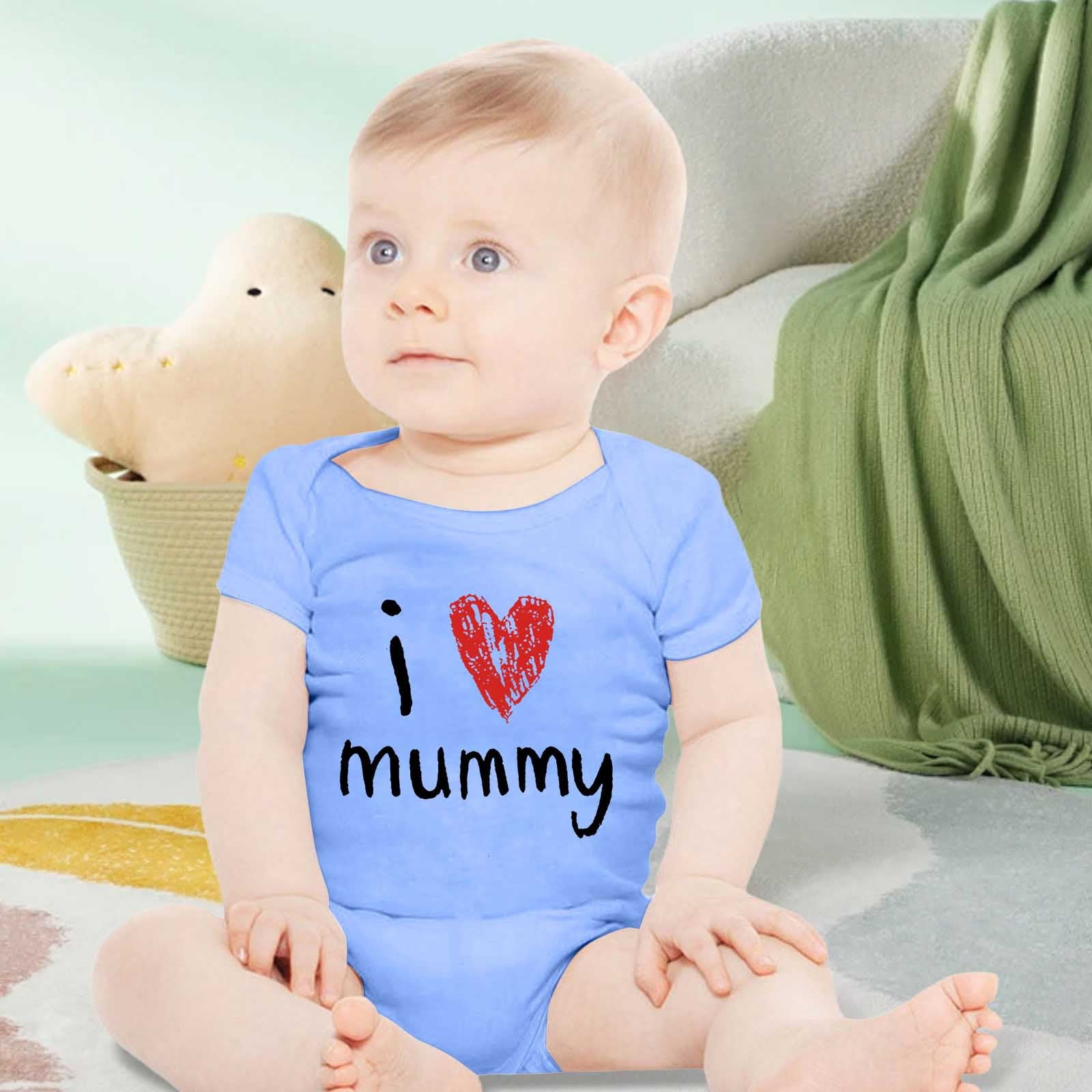 Boys Girls Short Sleeve Letter Prints Romper Bodysuits Clothes Bodysuit ...