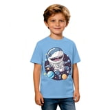 Boys Girls Short Sleeve Tees Crewneck T-Shirts Cute Cartoon-print ...