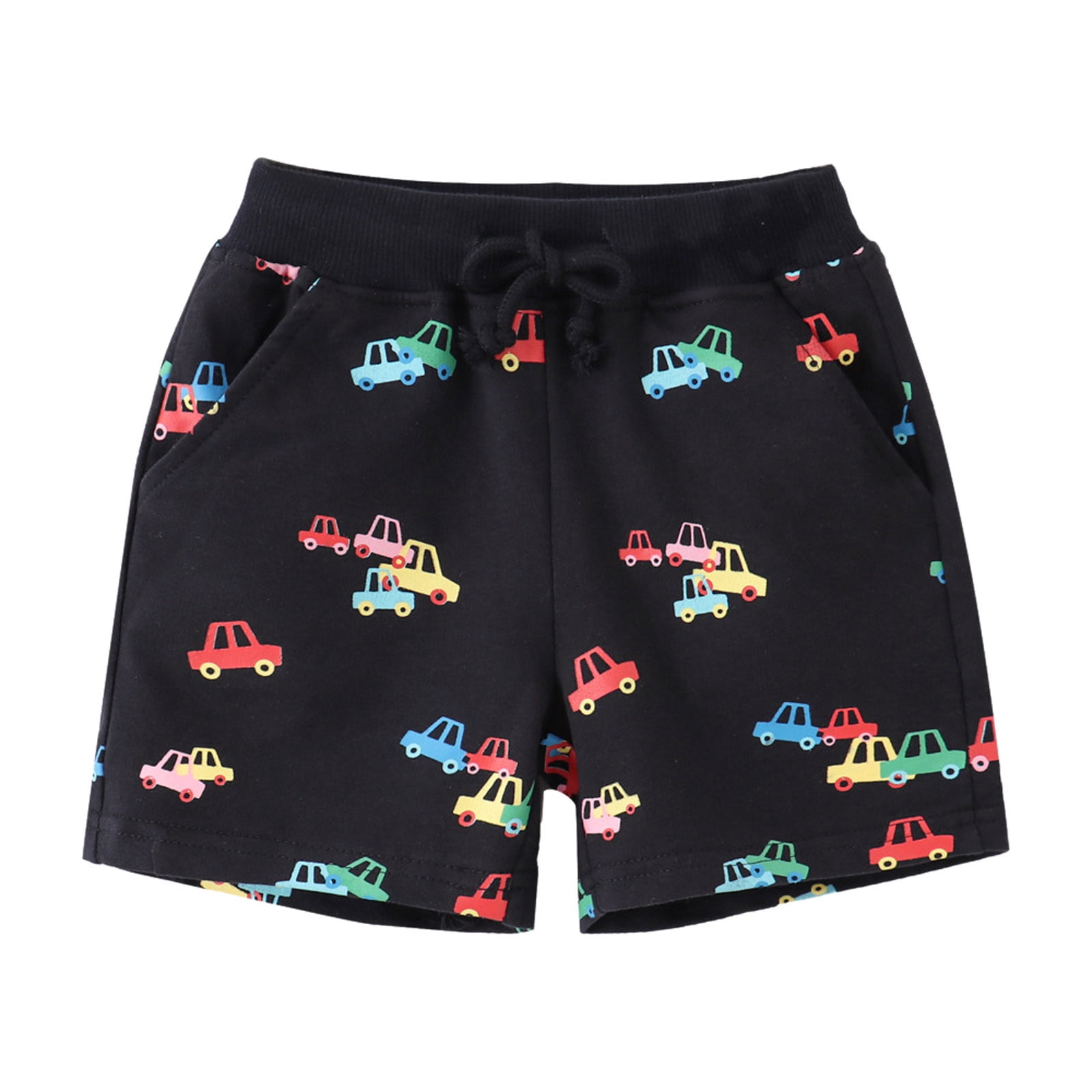 Boys Girls Shorts,Cotton Blend Casual Print Shorts,Versatile Elastic ...