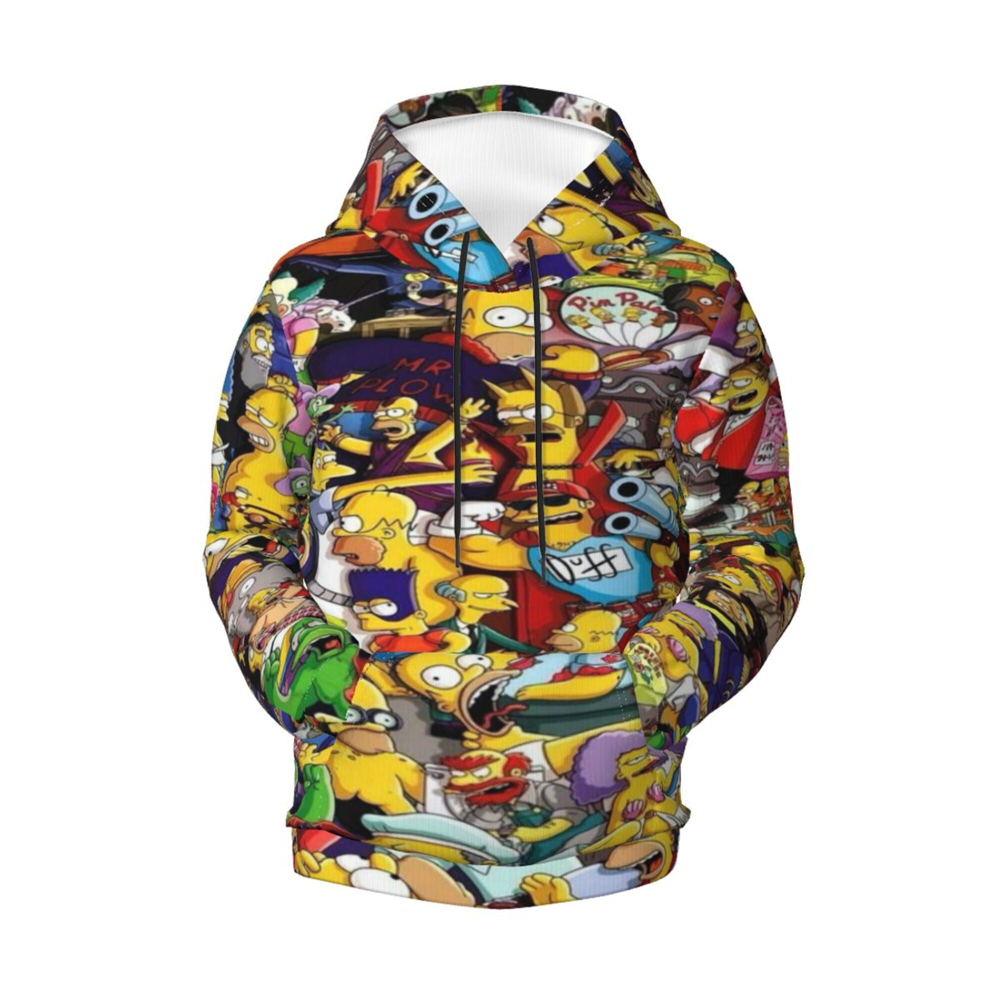 Boys Girls Simpsons Hoodie 3D Printed Cartoon Anime Long Sleeve Hooded ...
