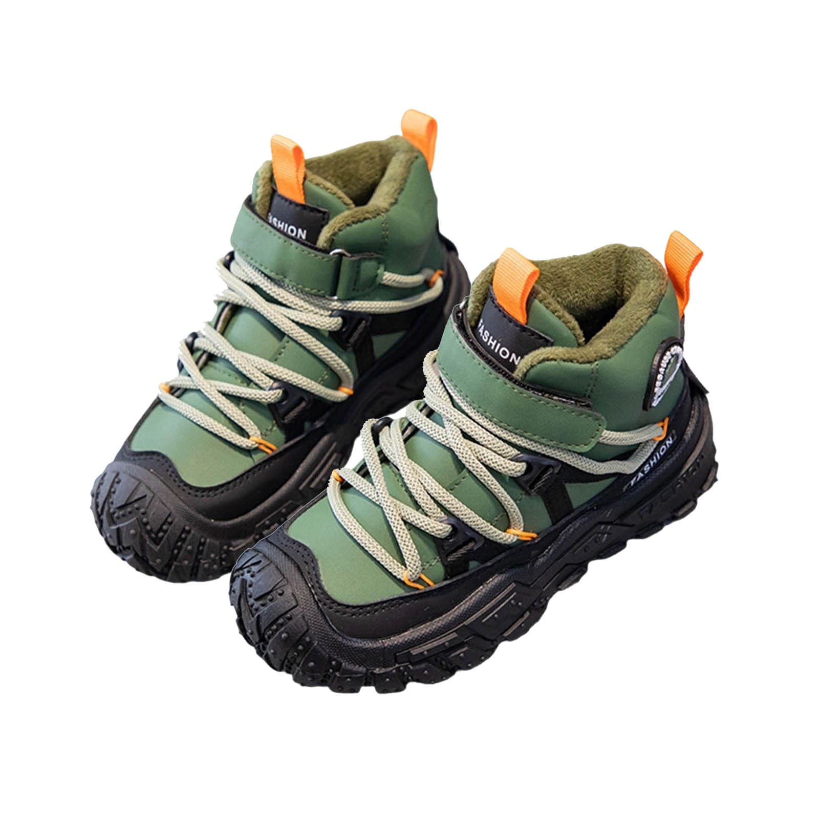 Boys Girls Sneakers Winter Warm Thicken Fleece Lined Sports Shoes Boots ...