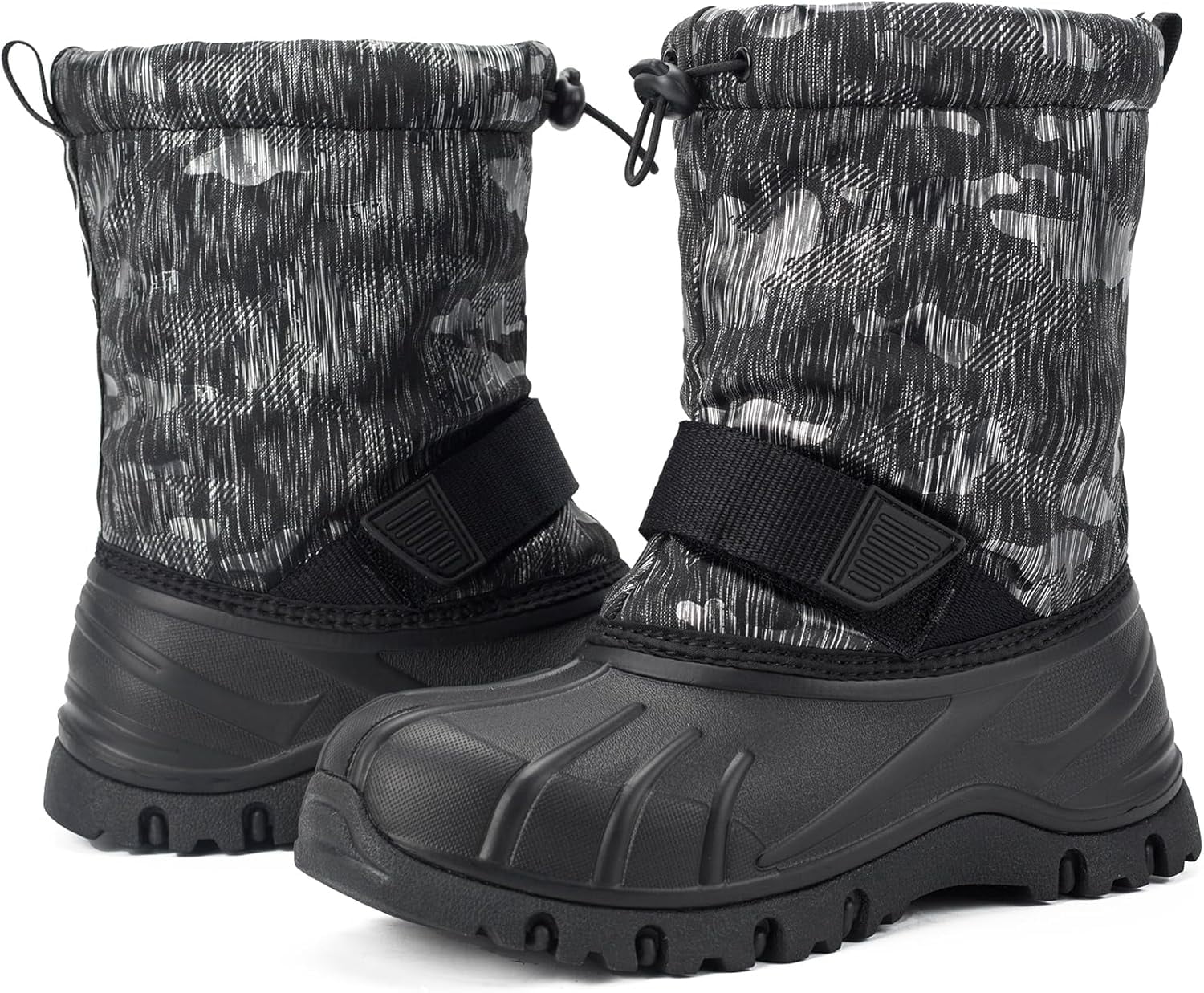 Boys Girls Snow Boots Winter Outdoor Waterproof Slip Resistant Cold ...