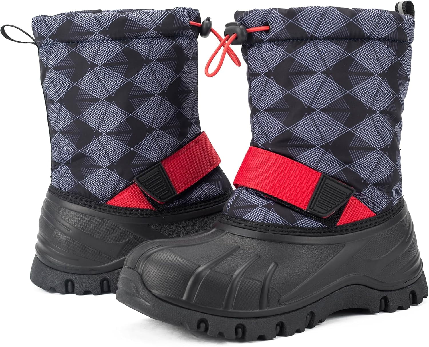 Boys Girls Snow Boots Winter Outdoor Waterproof Slip Resistant Cold ...