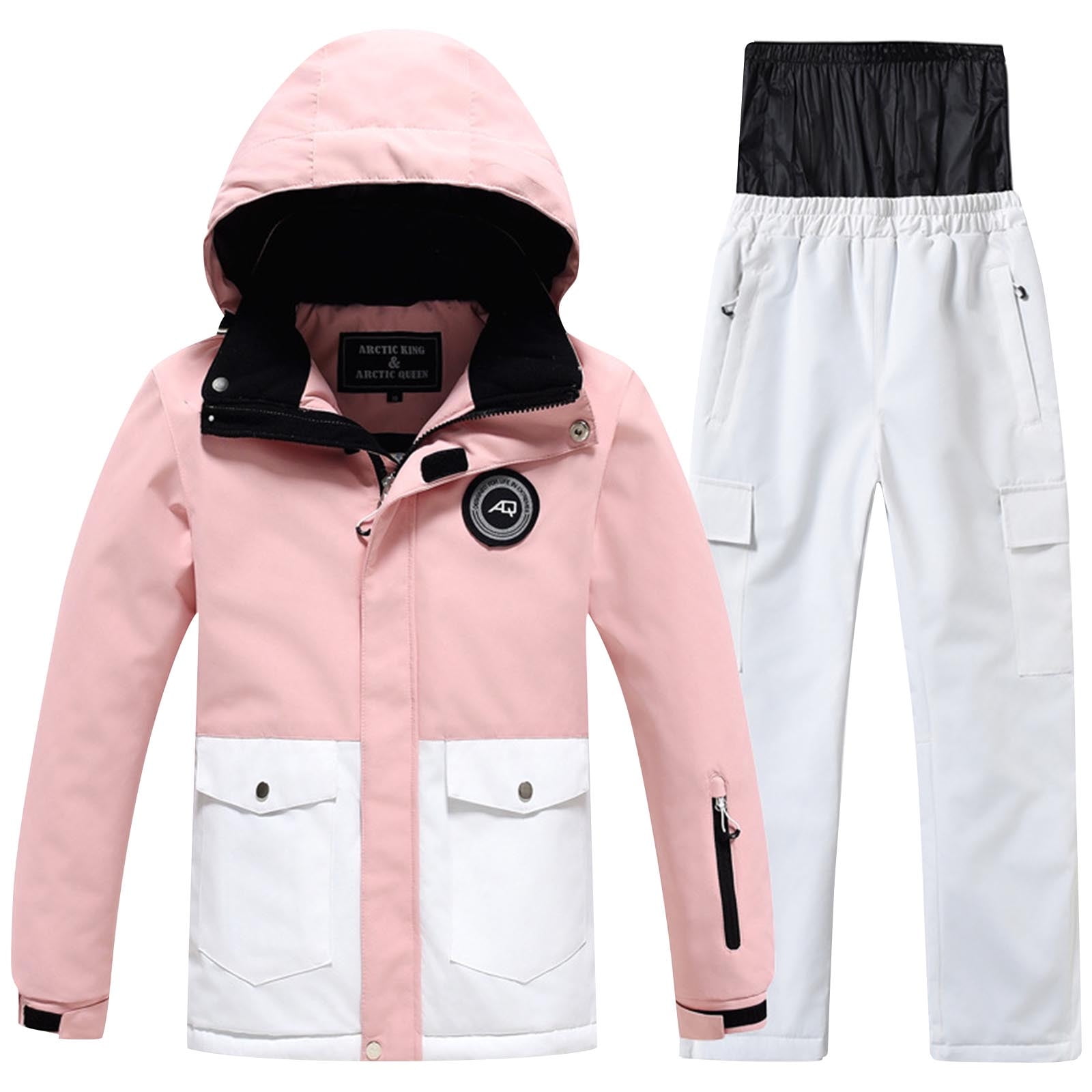 Boys Girls Snowsuit Sets Waterproof Ski Jacket and Pants Insulated ...