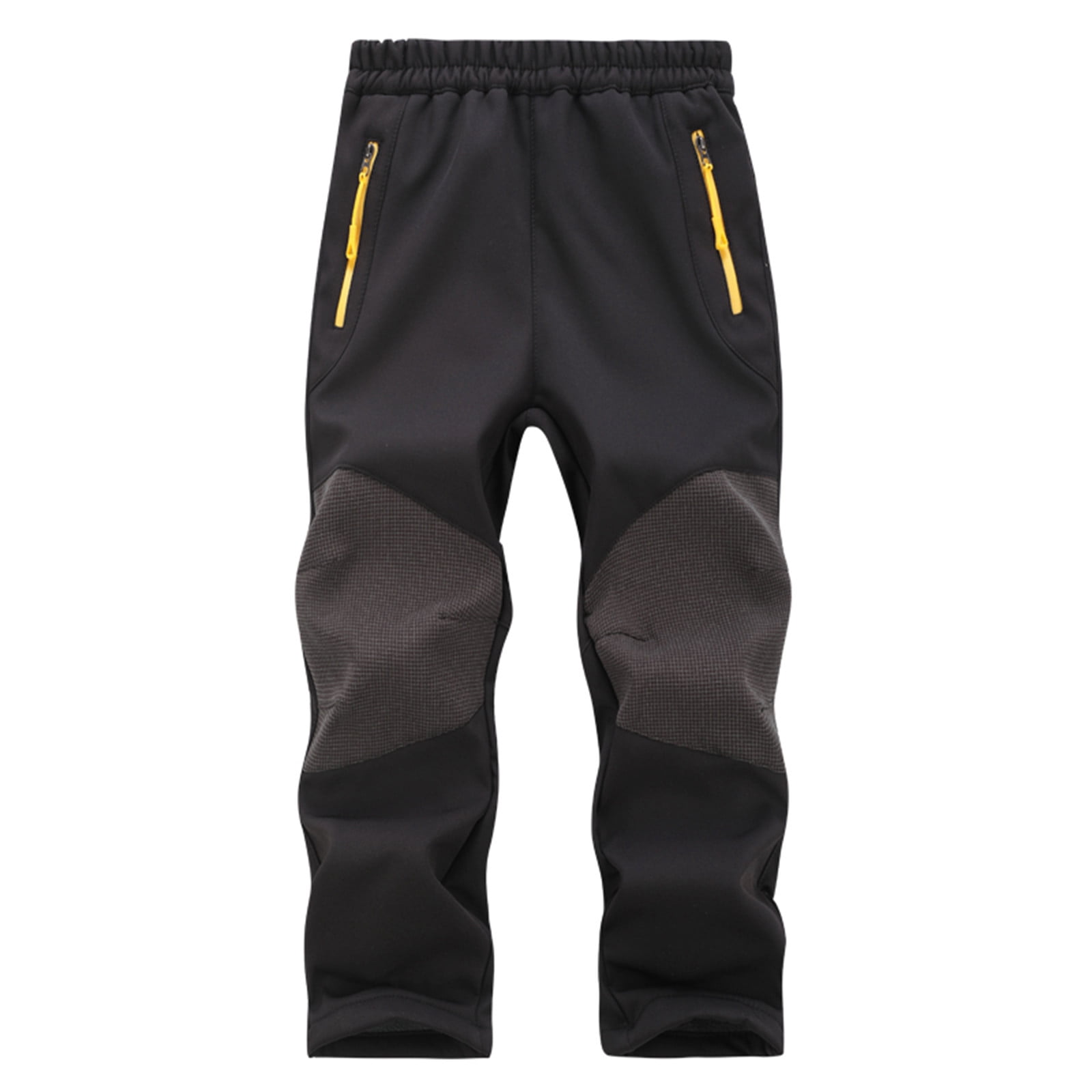 Boys Girls Softshell Hiking Pants Fleece Lined Skiing Snow Pants Kids ...