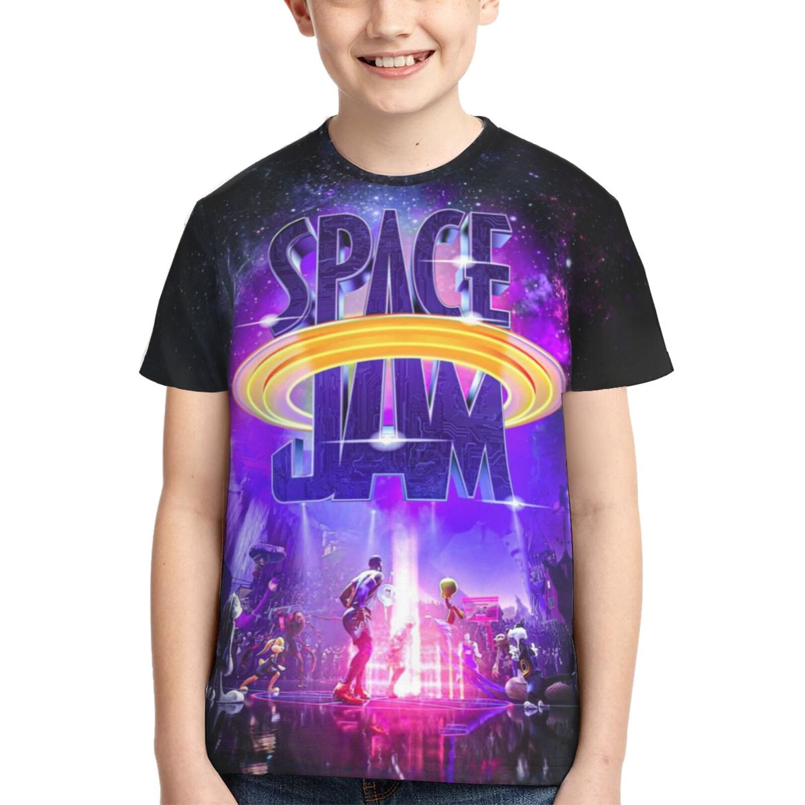 Boys Girls Space,Ja-M T-Shirts 3d Printed Novelty Short Sleeve Shirts ...