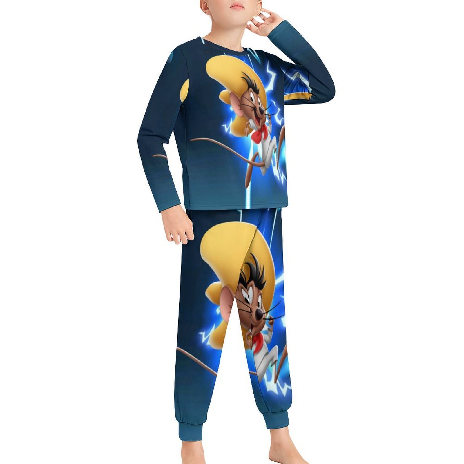 Boys Girls Speedy Gon-Zale Costumes Kids Pajamas Set Tee Shirt Pants ...