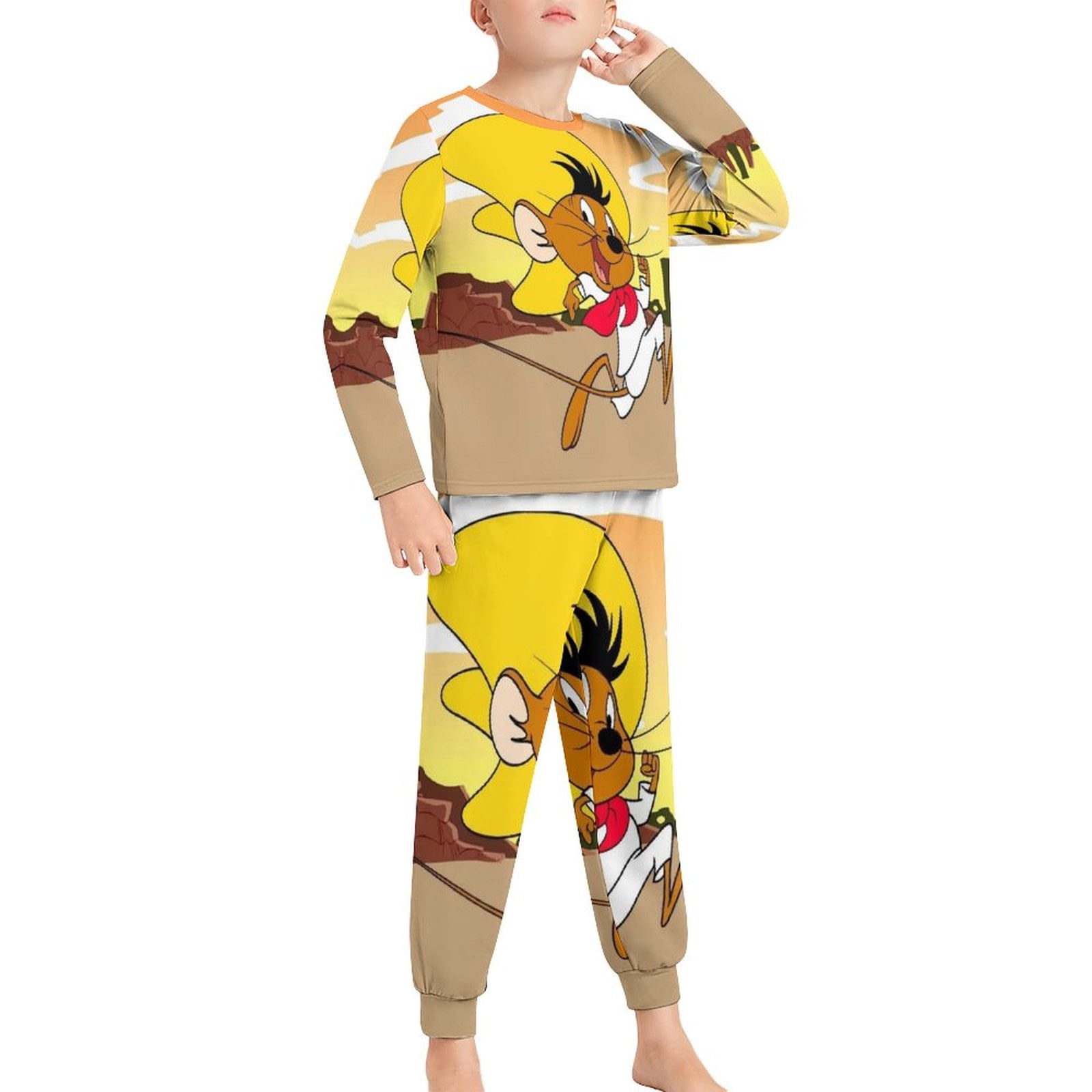 Boys Girls Speedy Gon-Zale Costumes Kids Pajamas Set Tee Shirt Pants ...