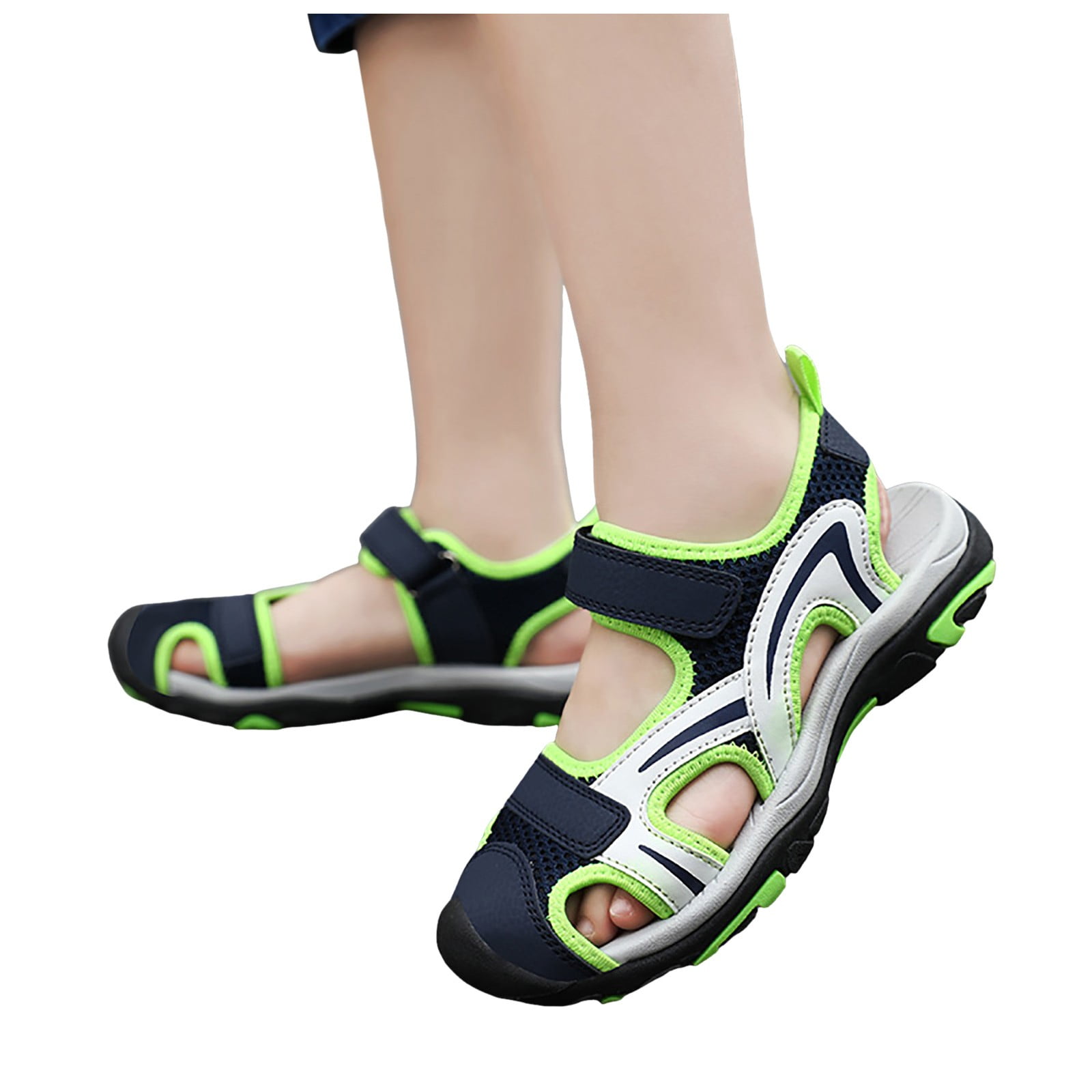 Boys Girls Sport Sandals Breathable Lightweight Outdoor Casual Closed ...