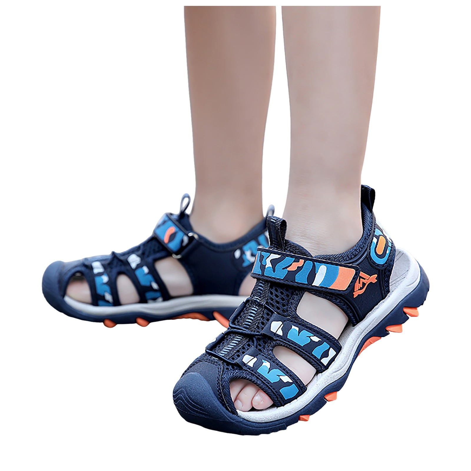 Boys Girls Sport Sandals Summer Outdoor Athletic Hiking Beach Casual ...