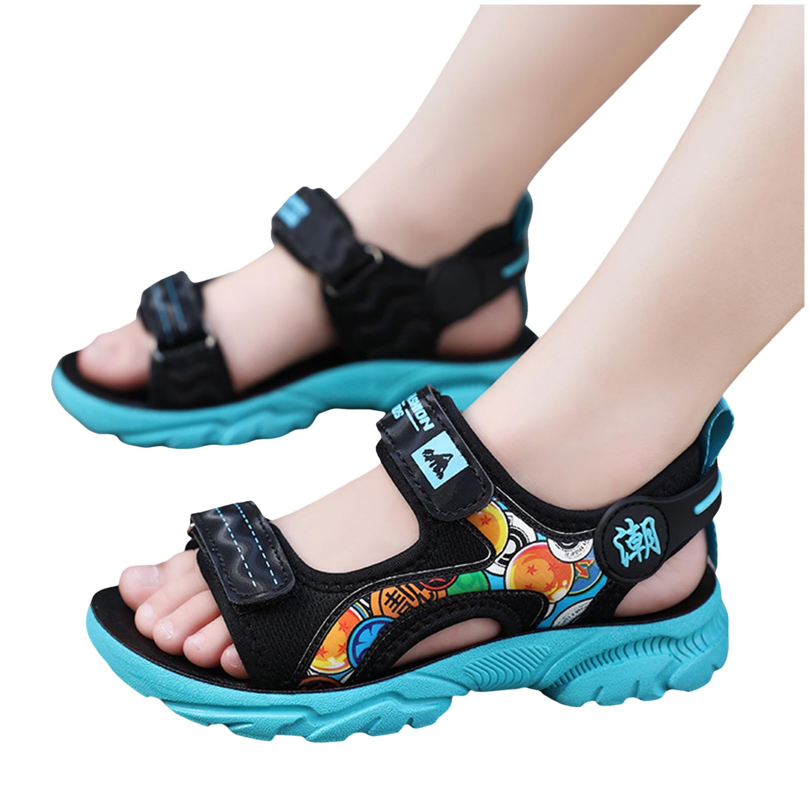 Boys Girls Sports Sandals Fashion Athletic Summer Beach Walking Running ...