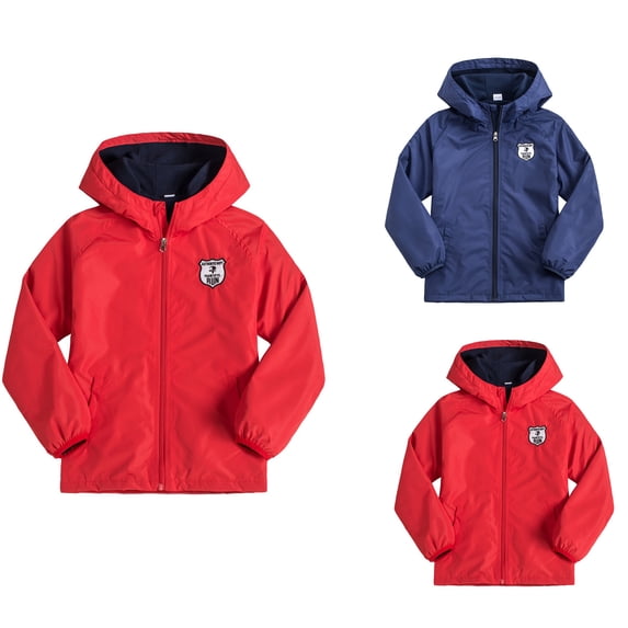 Boys Girls Sporty Rain Jacket Kids Outdoor Windproof Winter Coat Youth ...
