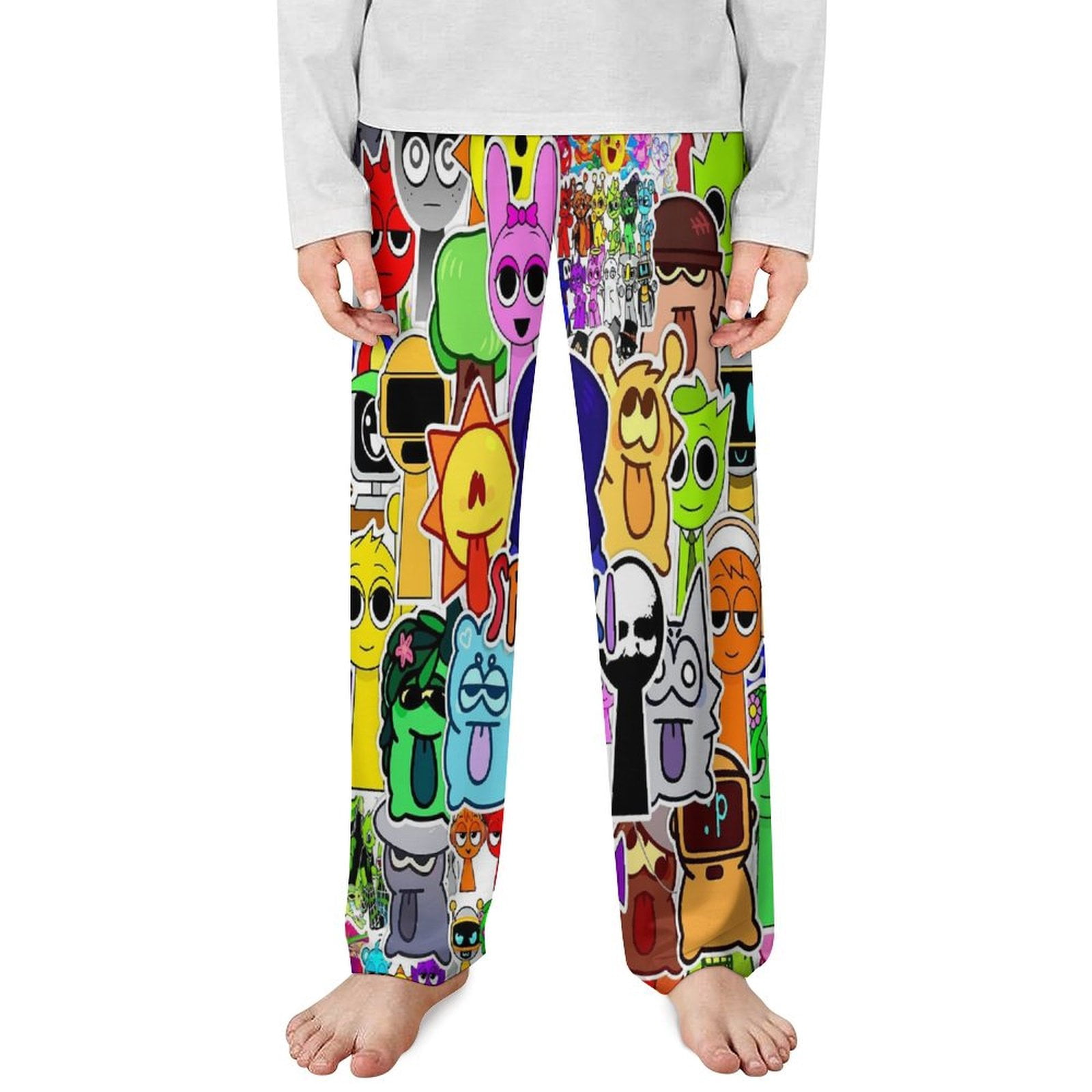 Boys Girls Sprun-k Pajama Pants Cartoon Casual Lounge PJ Bottoms with ...