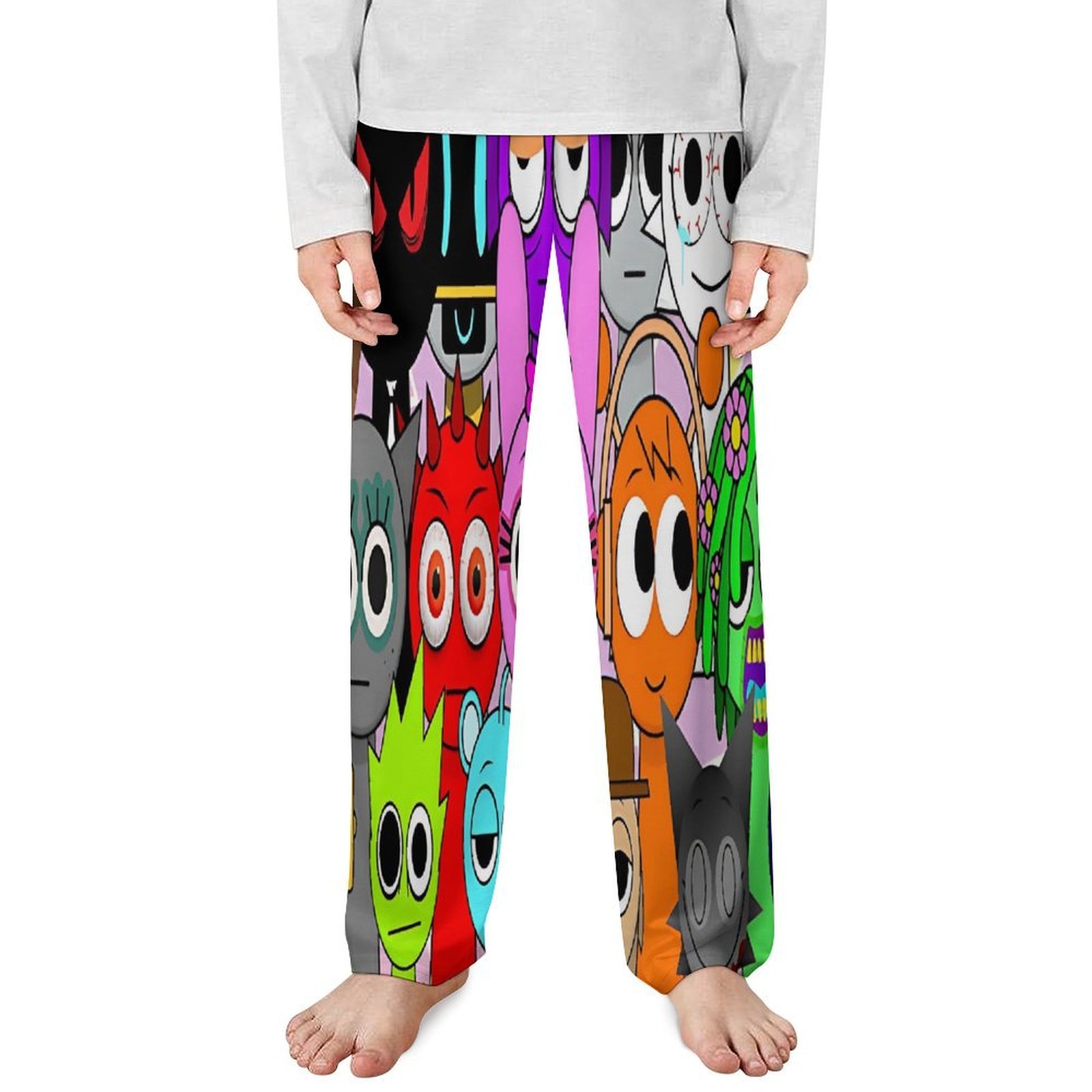 Boys Girls Sprun-ki Pajama Pants Cartoon Casual Lounge PJ Bottoms with ...