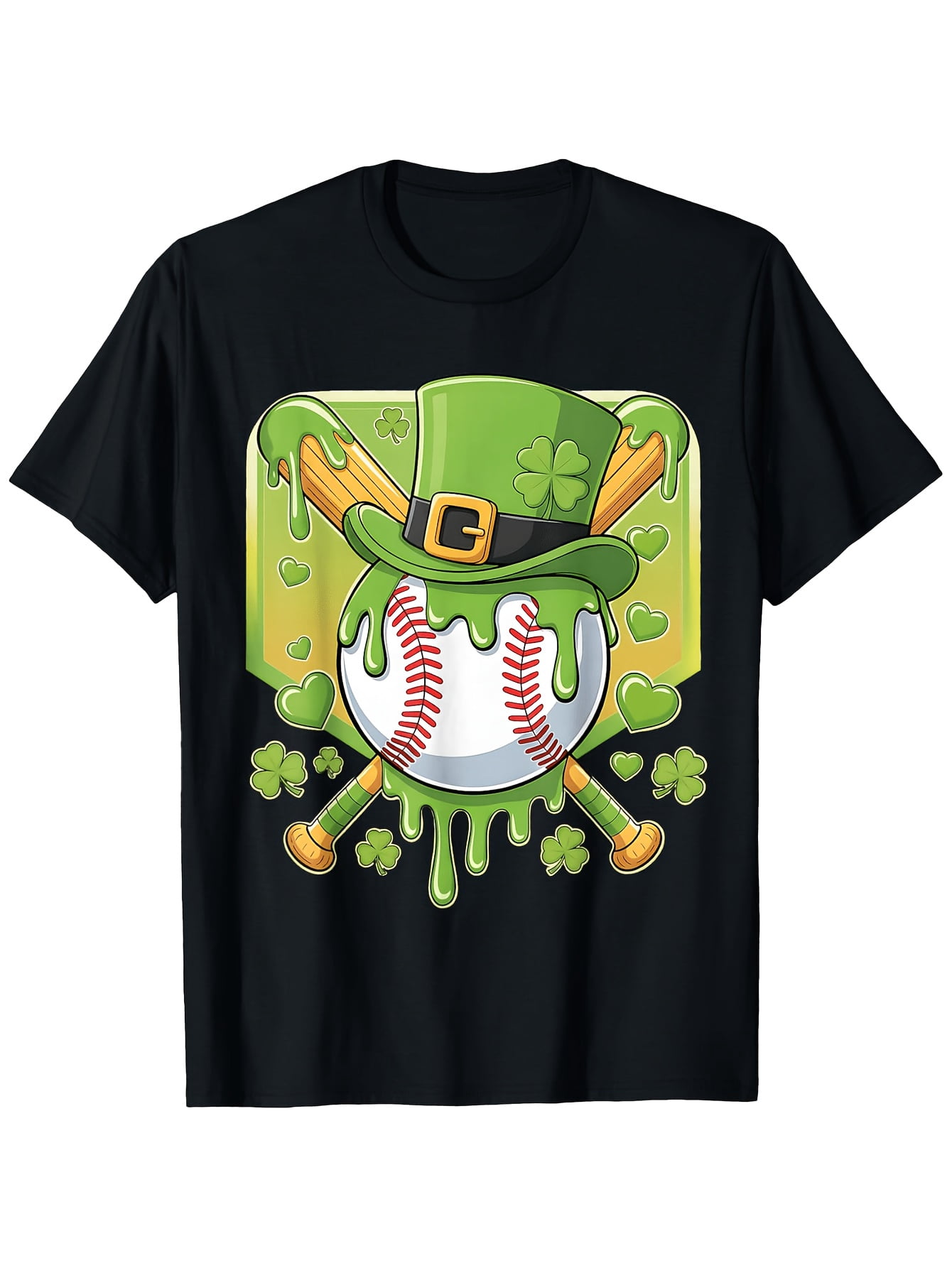 Boys & Girls St Irish Baseball Ice Cream Drip T-Shirt - Short Sleeve ...