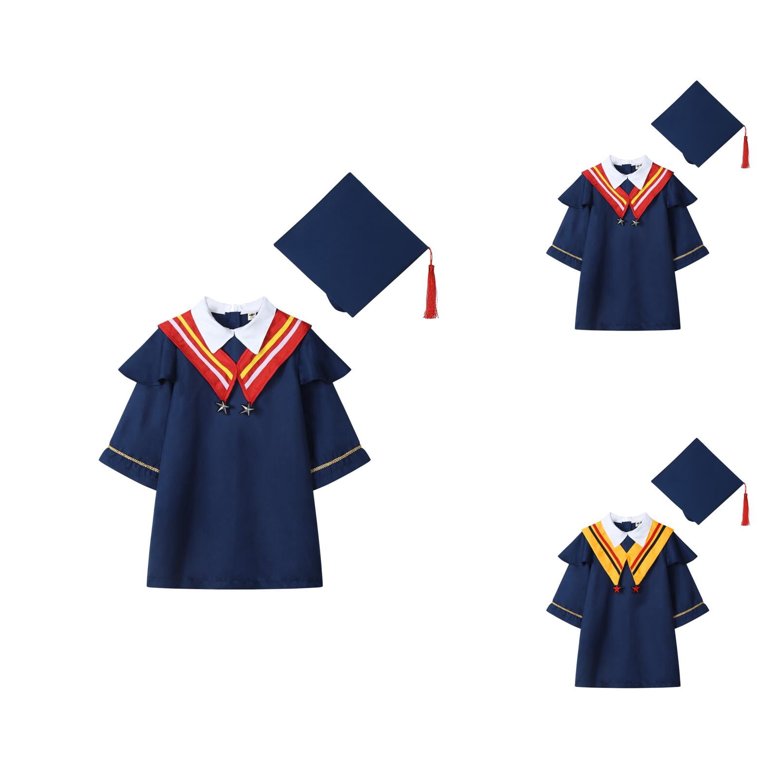 Boys Girls Suit Kindergarten Children Graduation Stage Performance Gown ...