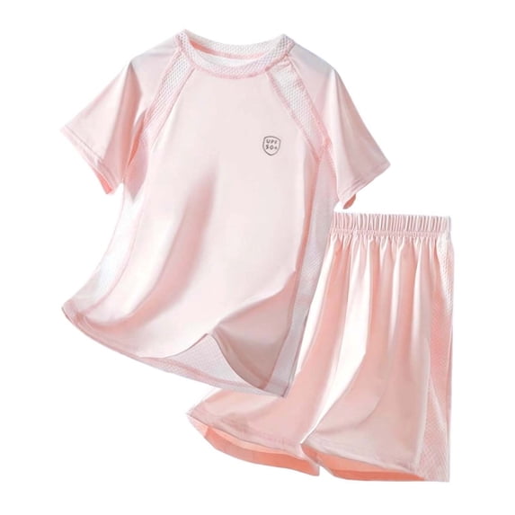 Boys Girls Summer Athletic Clothes Set 1-15Y, Breathable Moisture ...