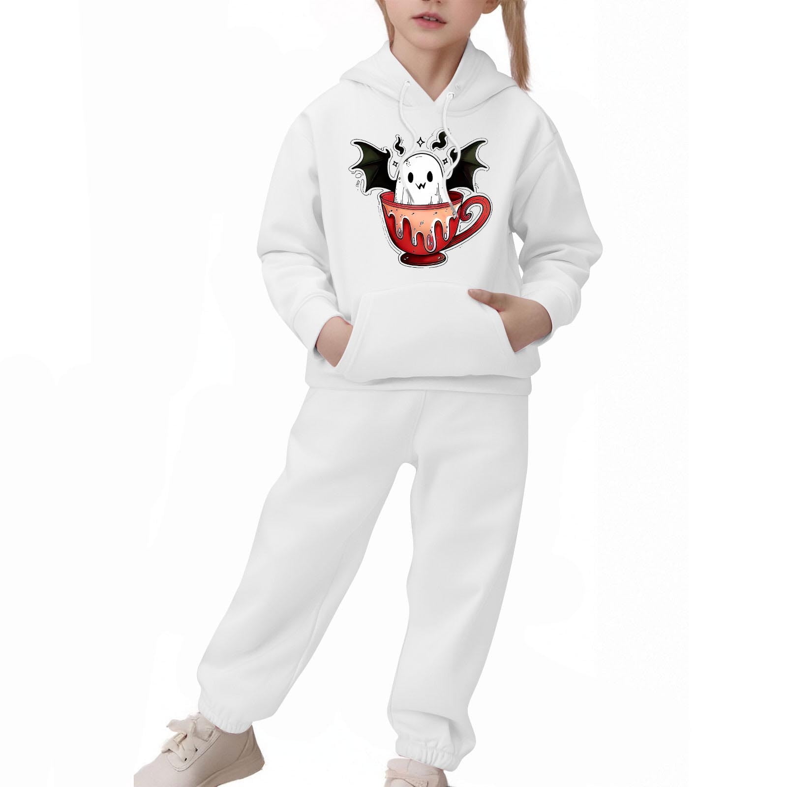 Boys Girls Sweat Suit Set - 2 Piece Soft Fleece Pullover Hoodies and ...