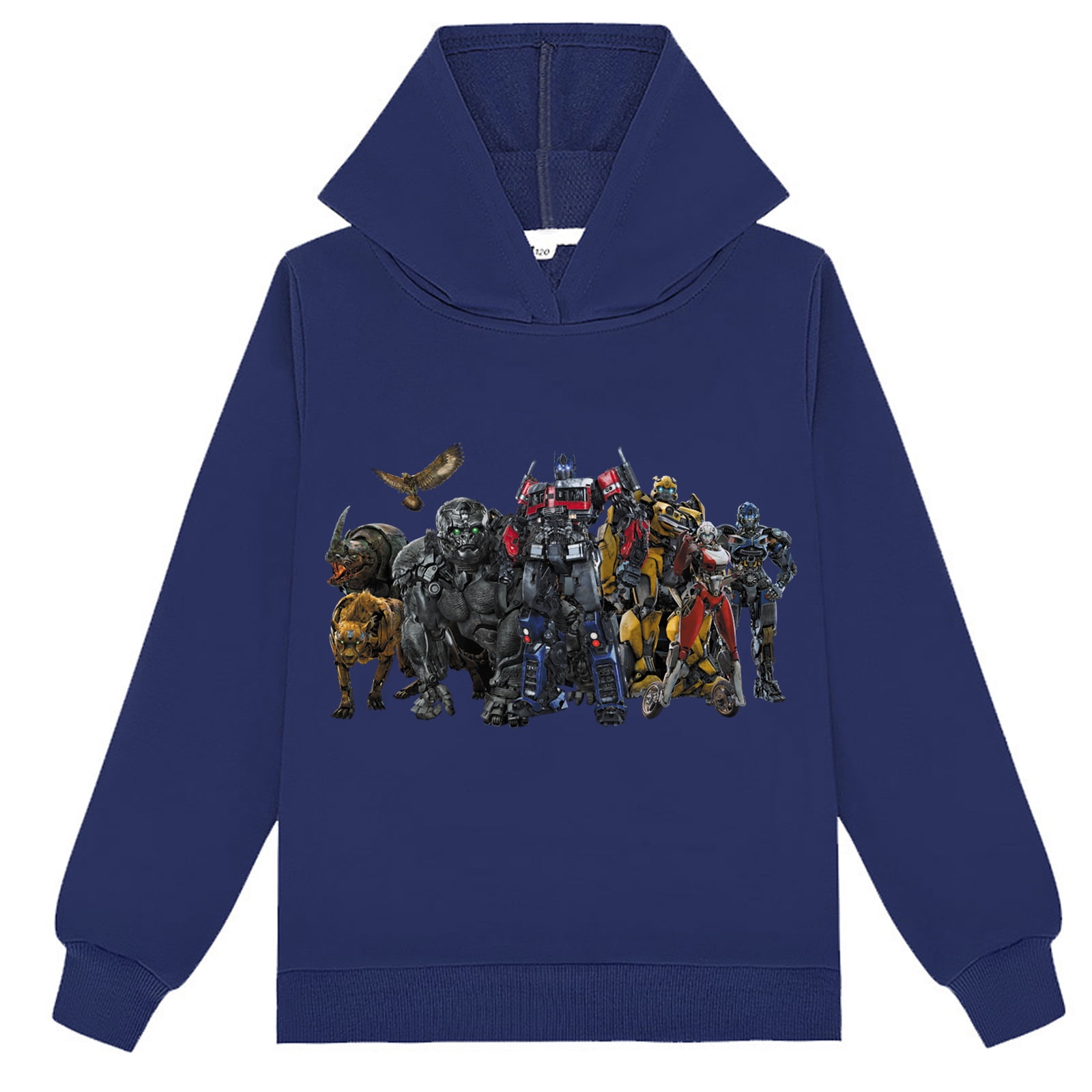 Boys Girls Sweatshirt witn a Hood Kids Transformers Hoodies Pullover ...