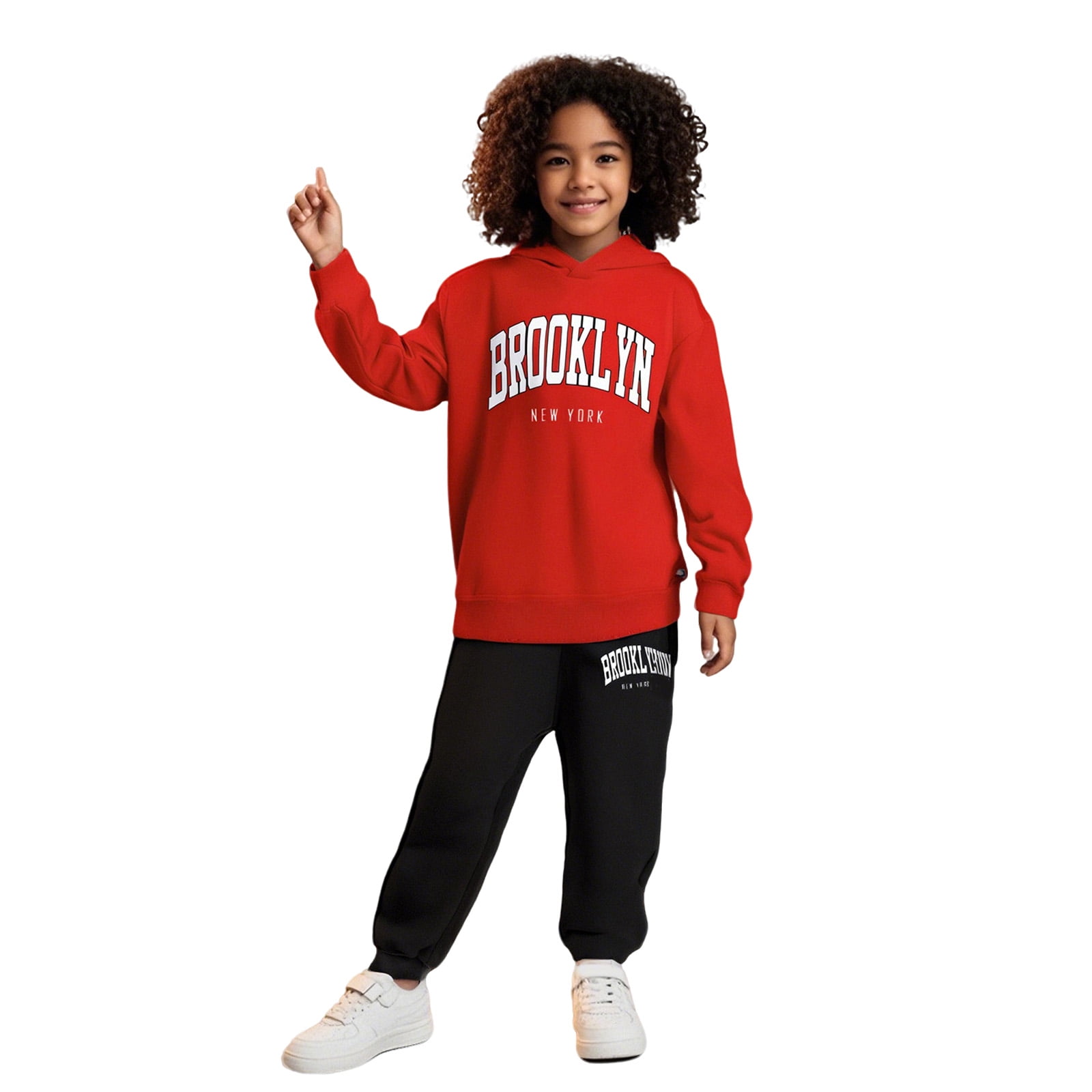 Boys Girls Sweatsuit Set,2PC Long Sleeve Tracksuit Hoodie Jogging Pants ...