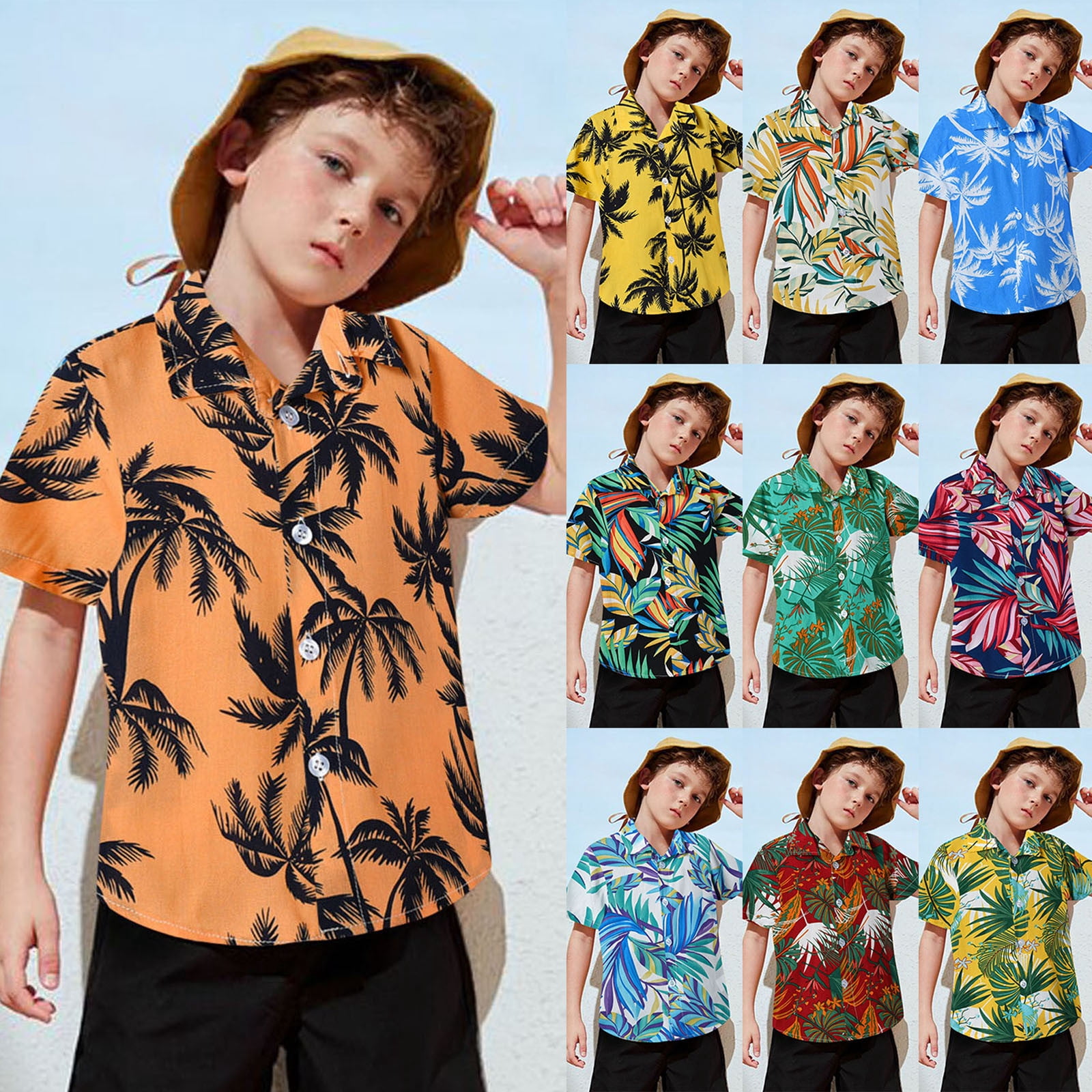 Boys Girls T Shirts Kids Toddler Boys Girls Short Sleeve Summer Casual ...
