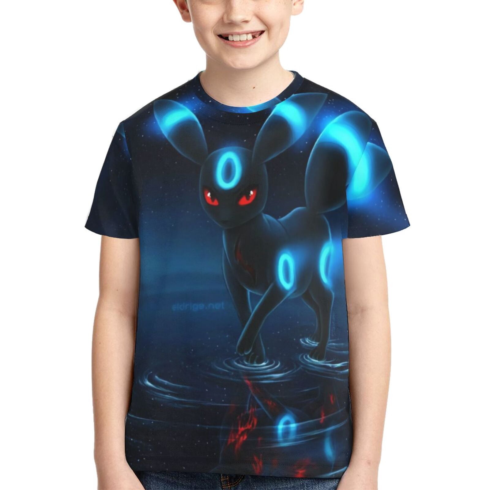 Boys Girls T-Shirts Pokemon eevee T-Shirts Kids Short Sleeve Summer ...