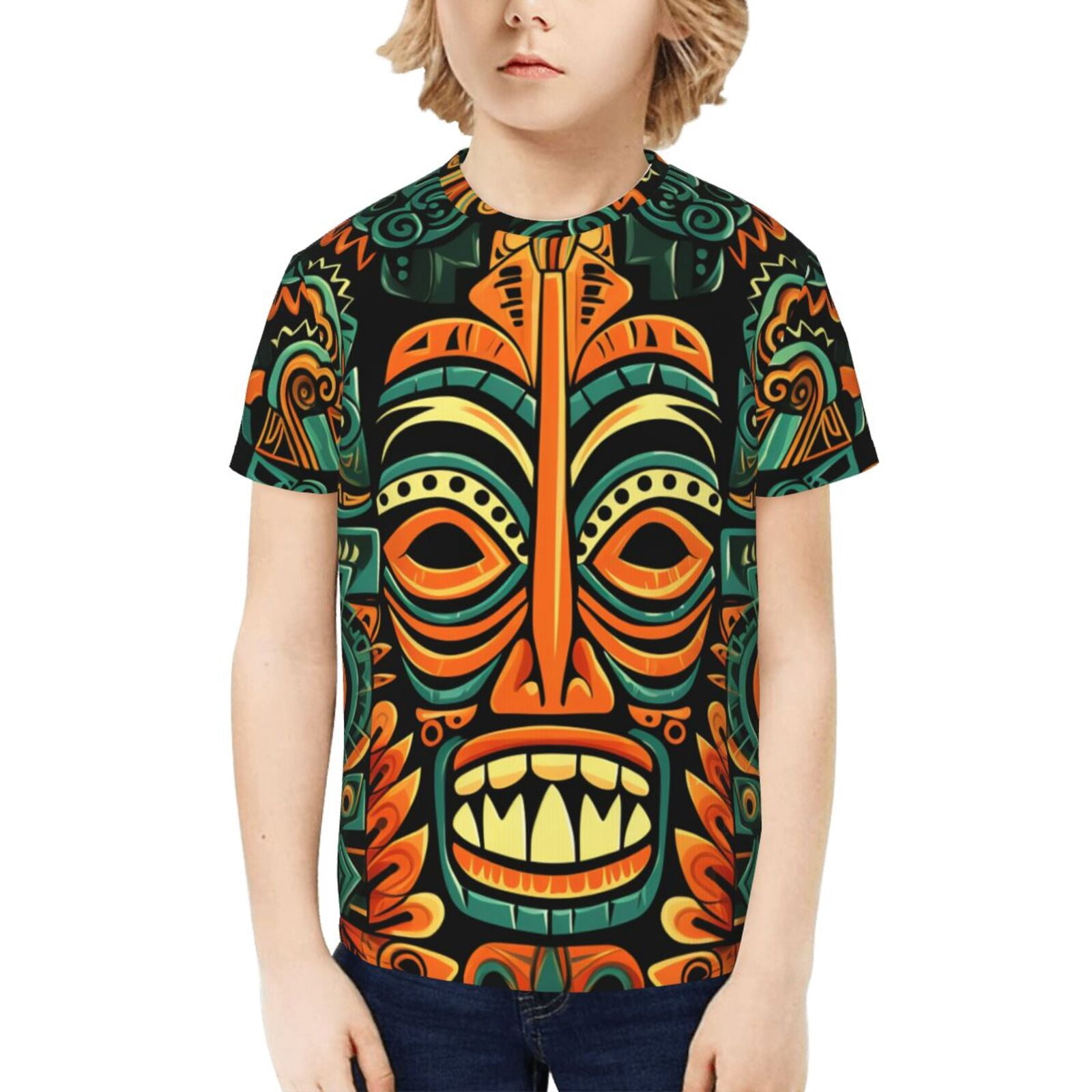 Boys Girls T Shirts Short Sleeve 3D Print Summer Tee for Kids, Hawaiian ...