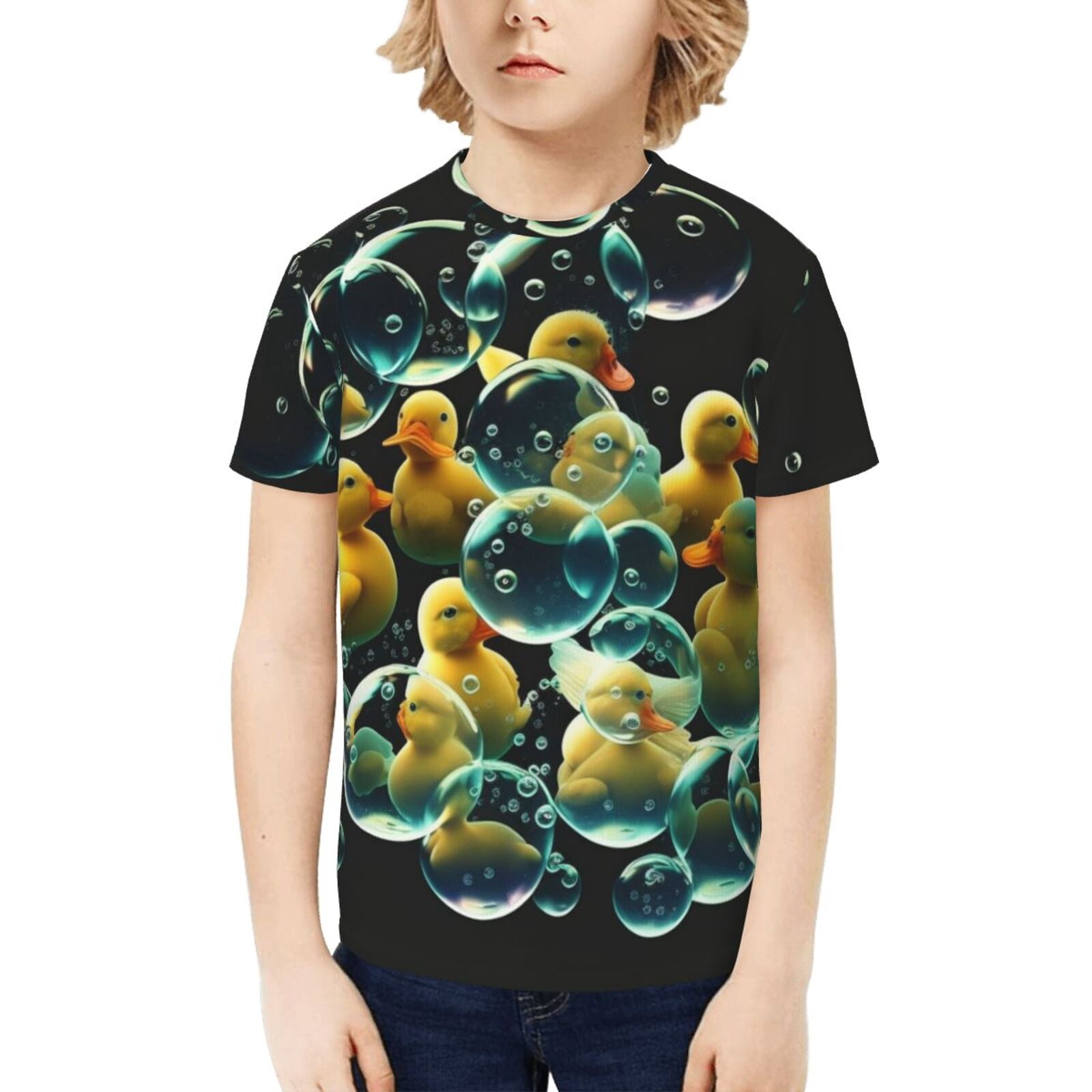 Boys Girls T Shirts Short Sleeve 3D Print Summer Tee for Kids, Rubber ...