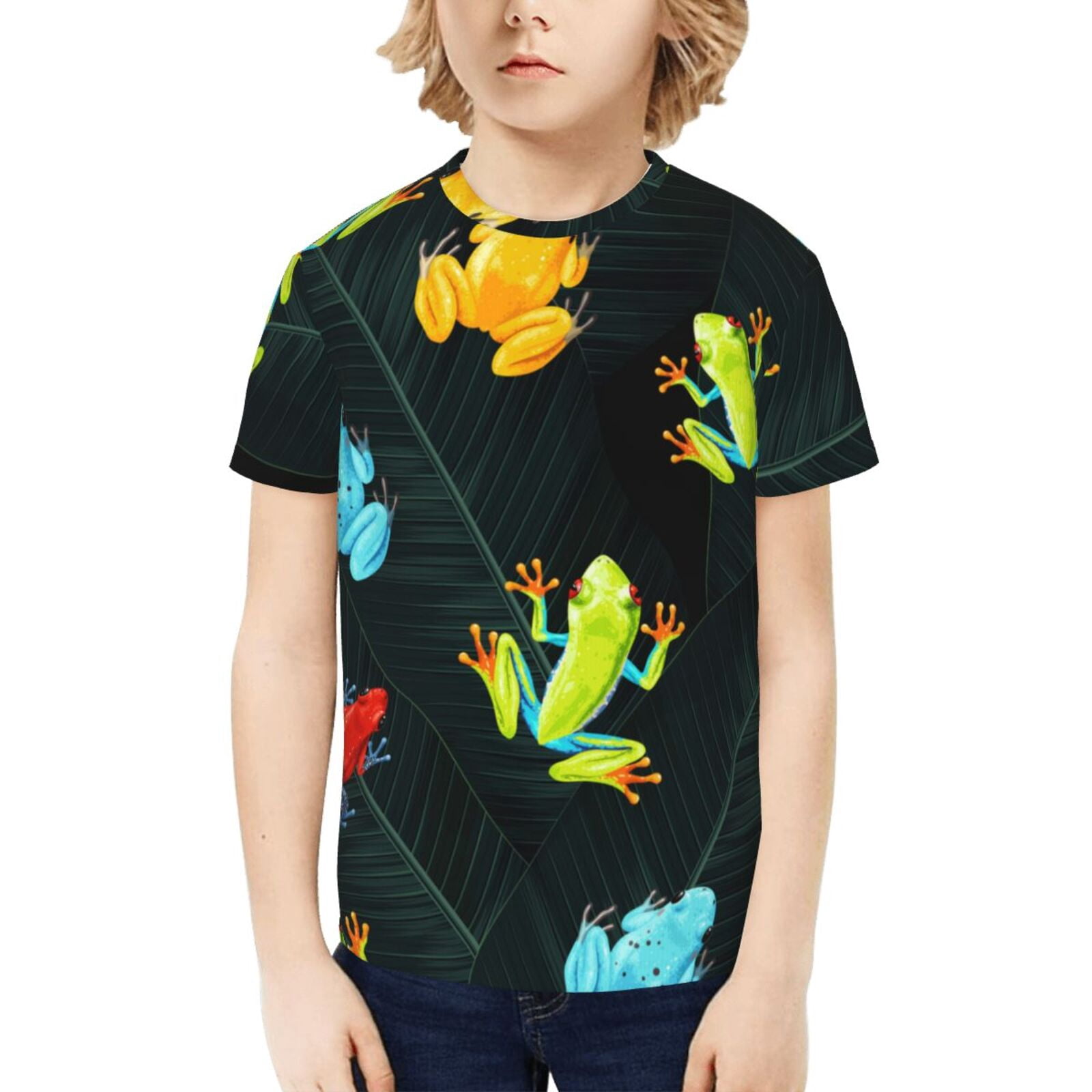 Boys Girls T Shirts Short Sleeve 3D Print Summer Tee for Kids, Tropical ...