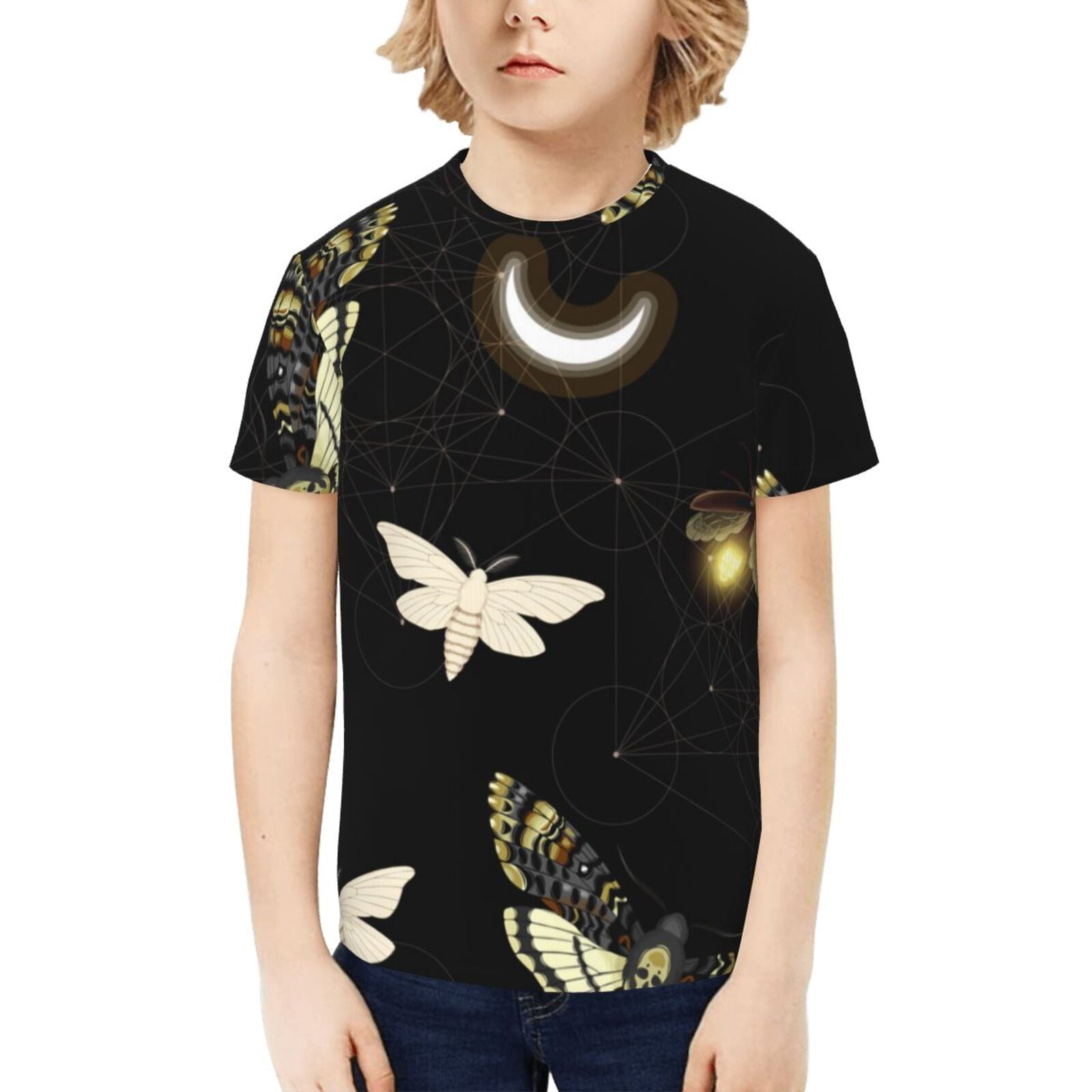 Boys Girls T Shirts Short Sleeves 3D Summer Kids Tee Tops, Death Head ...