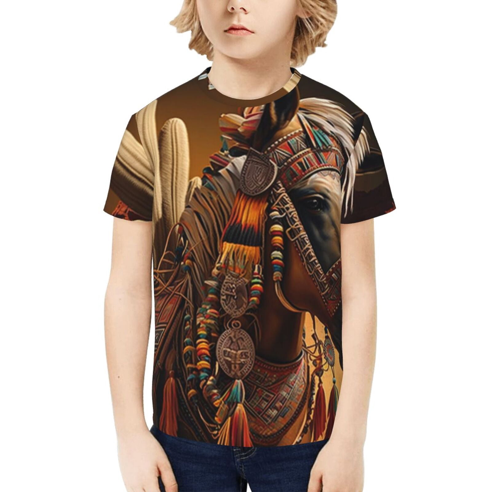 Boys Girls T Shirts Short Sleeves 3D Summer Kids Tee Tops, Southwestern ...