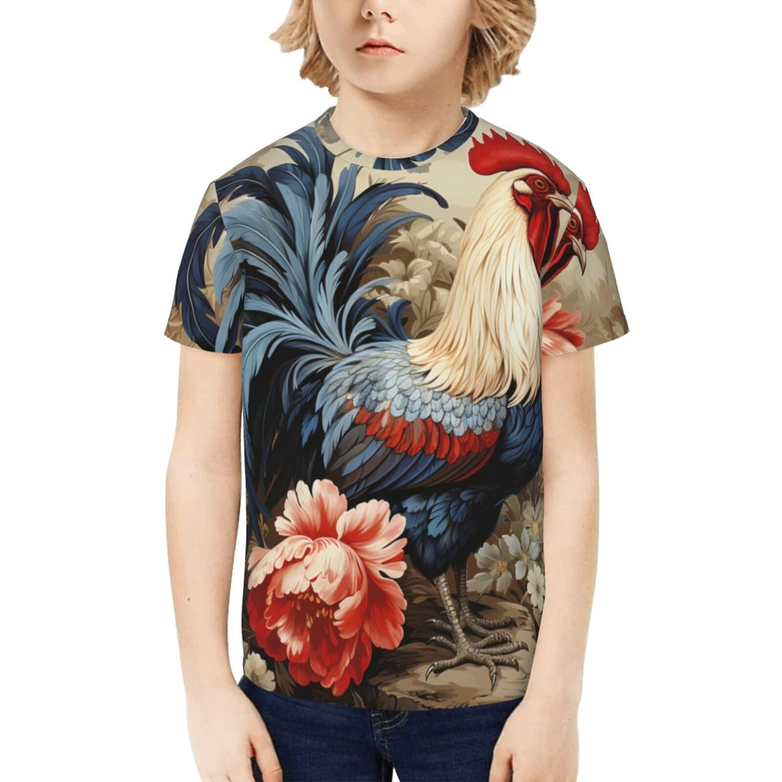 Boys Girls T Shirts Short Sleeves 3D Summer Kids Tee Tops, Vintage ...
