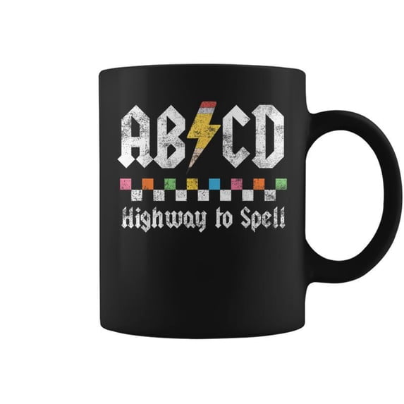 Boys Girls Teachers Back To School Abcd Highway To Spell Coffee Mugs ...