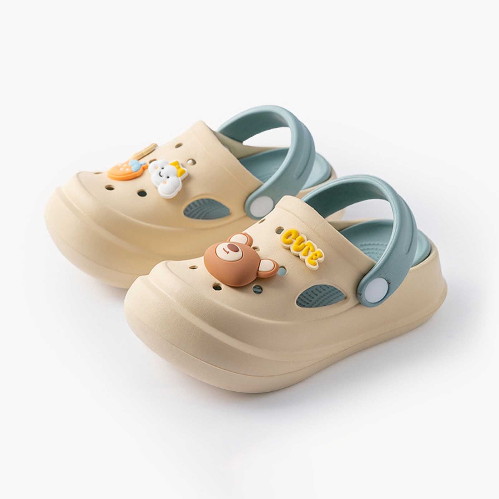 Boys Girls Toddler Clogs Cute Cartoon Garden Clogs on Water Shoes One ...