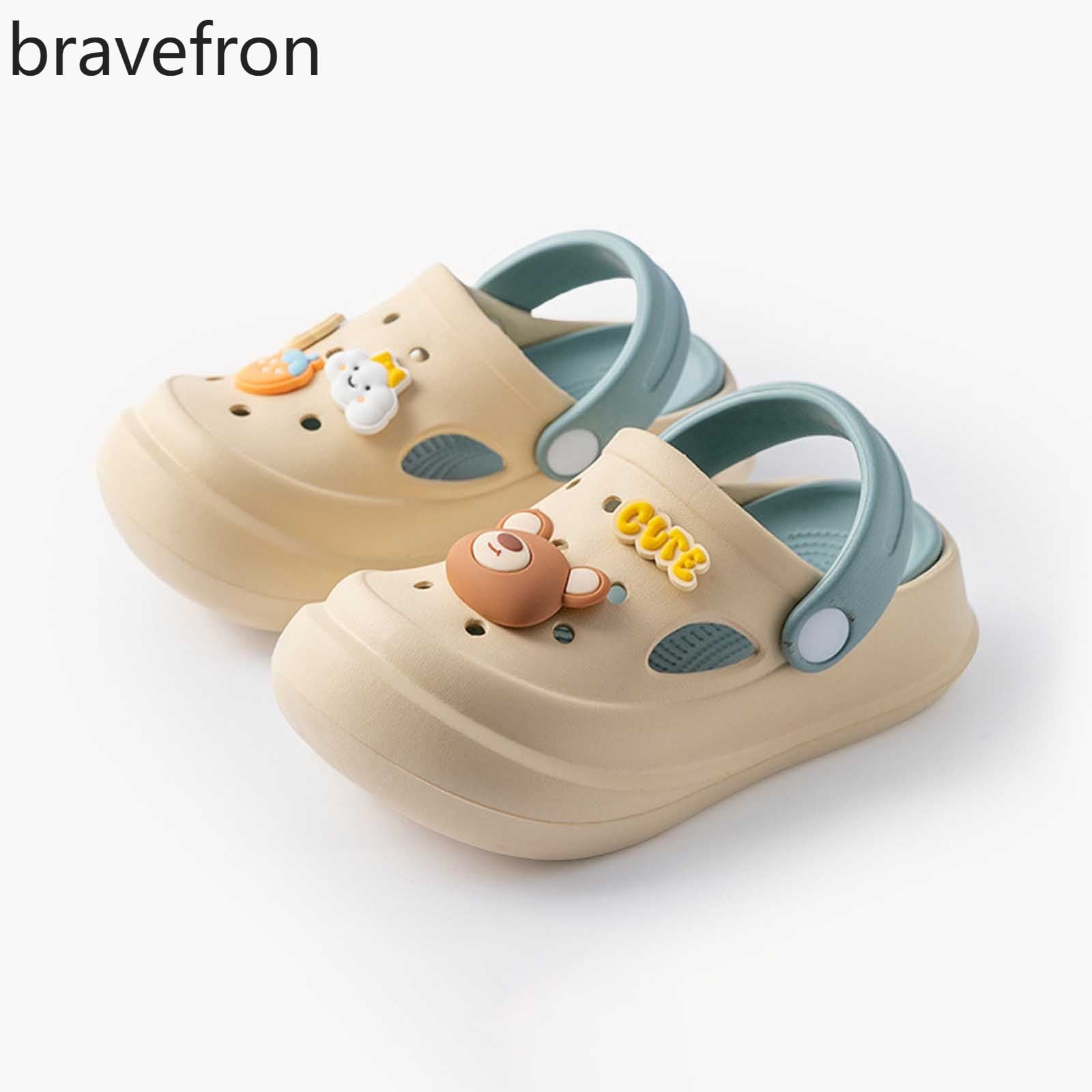 Boys Girls Toddler Clogs Cute Cartoon Girls Garden Shoes One-Foot Clogs ...