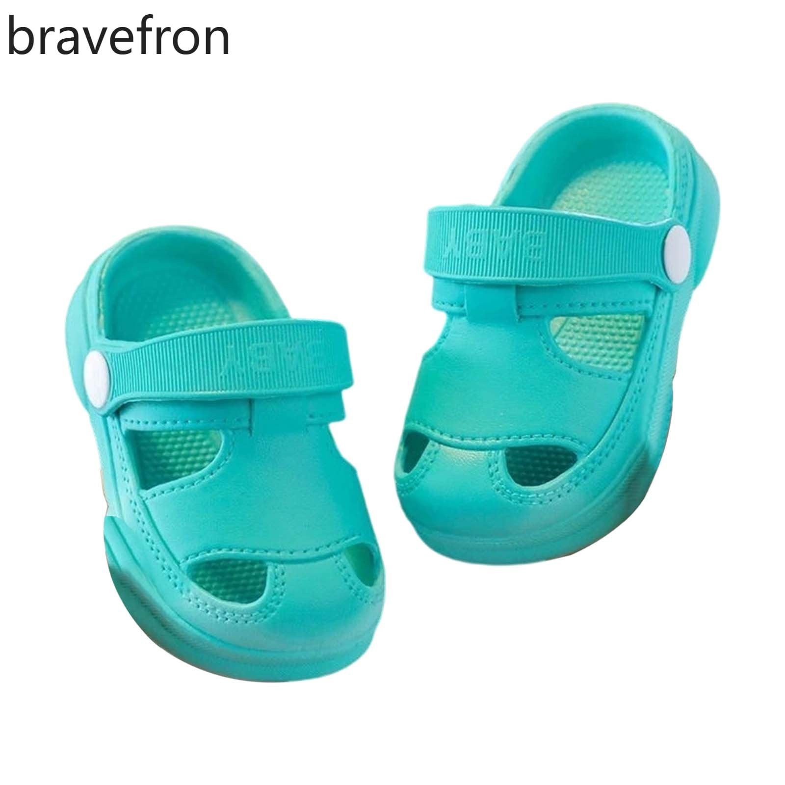 Boys Girls Toddler Clogs Cute Cartoon Girls Garden Shoes One-Foot Slide ...