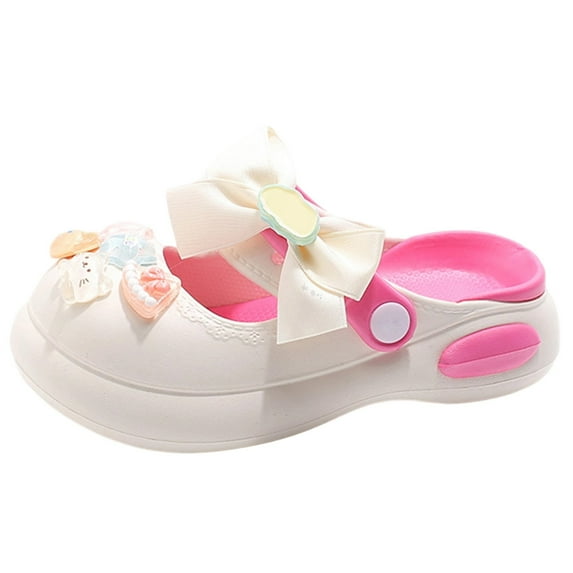 Boys Girls Toddler Clogs Cute Cartoon Slip on Slides Sandals One-Foot ...