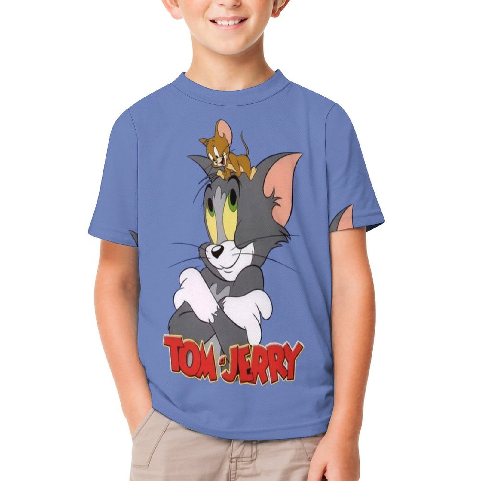 Boys Girls Tom Cat Jerly T-Shirts 3D Graphic Shirts Kids Youth Short ...
