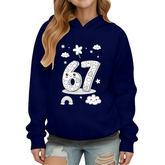 Boys Girls Tracksuit Sweatsuits Warm 67 Pullover Hoodie Kids Casual ...