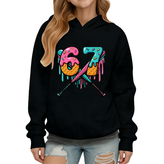 Boys Girls Tracksuit Sweatsuits Warm 67 Pullover Hoodie Kids Casual ...