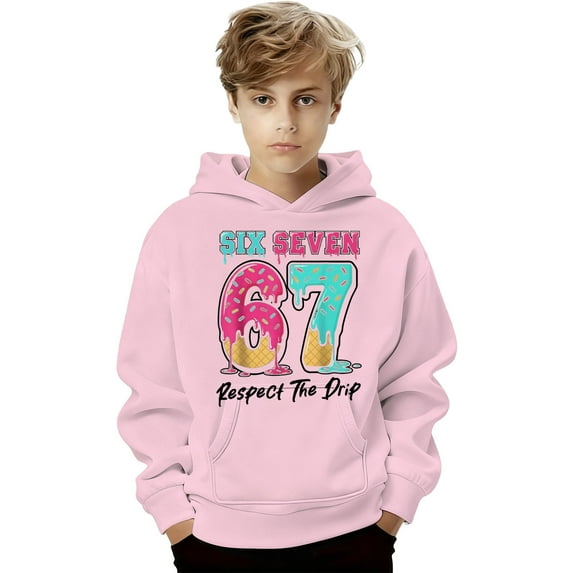 Boys Girls Tracksuit Sweatsuits Warm 67 Pullover Hoodie Kids Outfit ...
