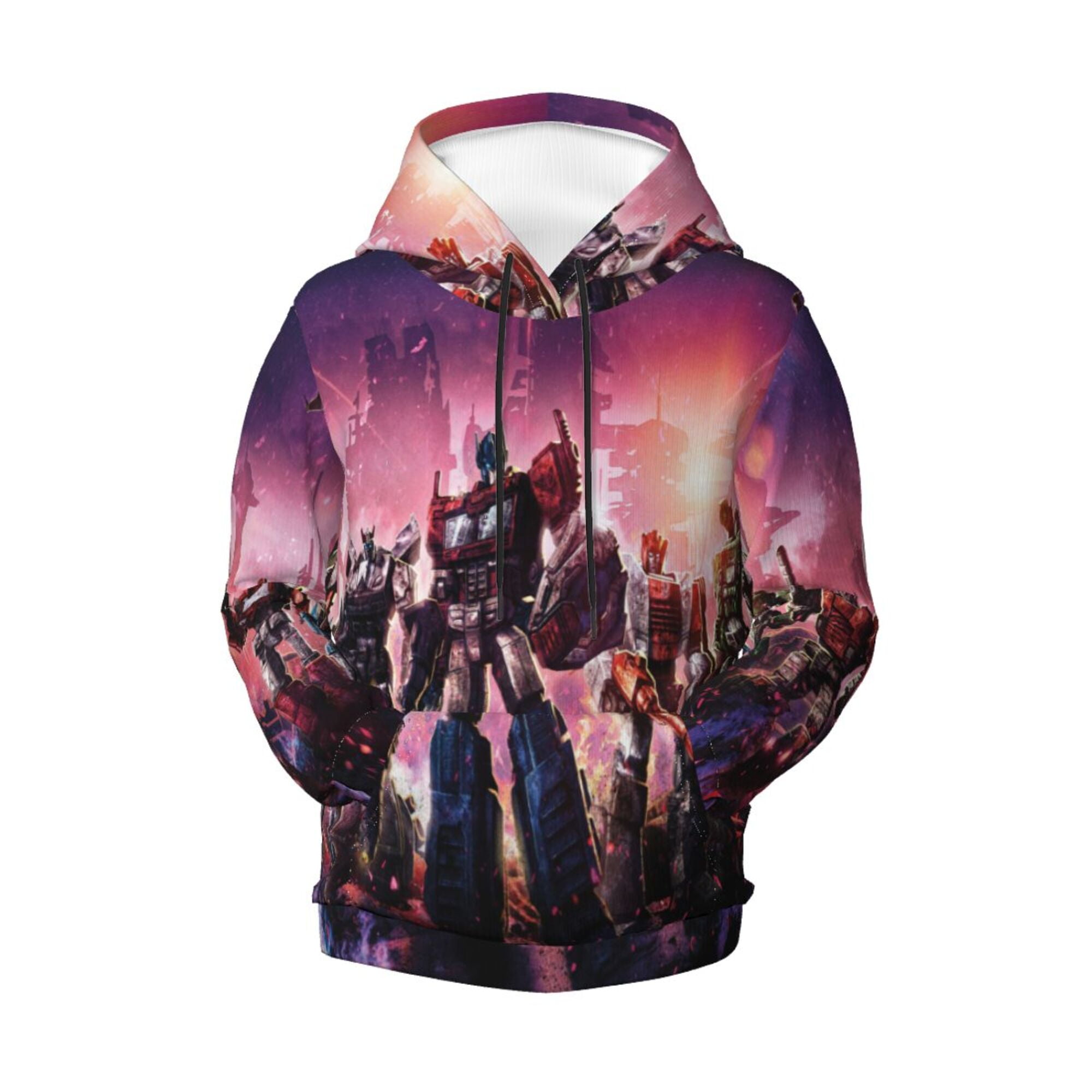 Boys Girls Transformers Hoodie 3d Printed Cartoon Anime Long Sleeve ...