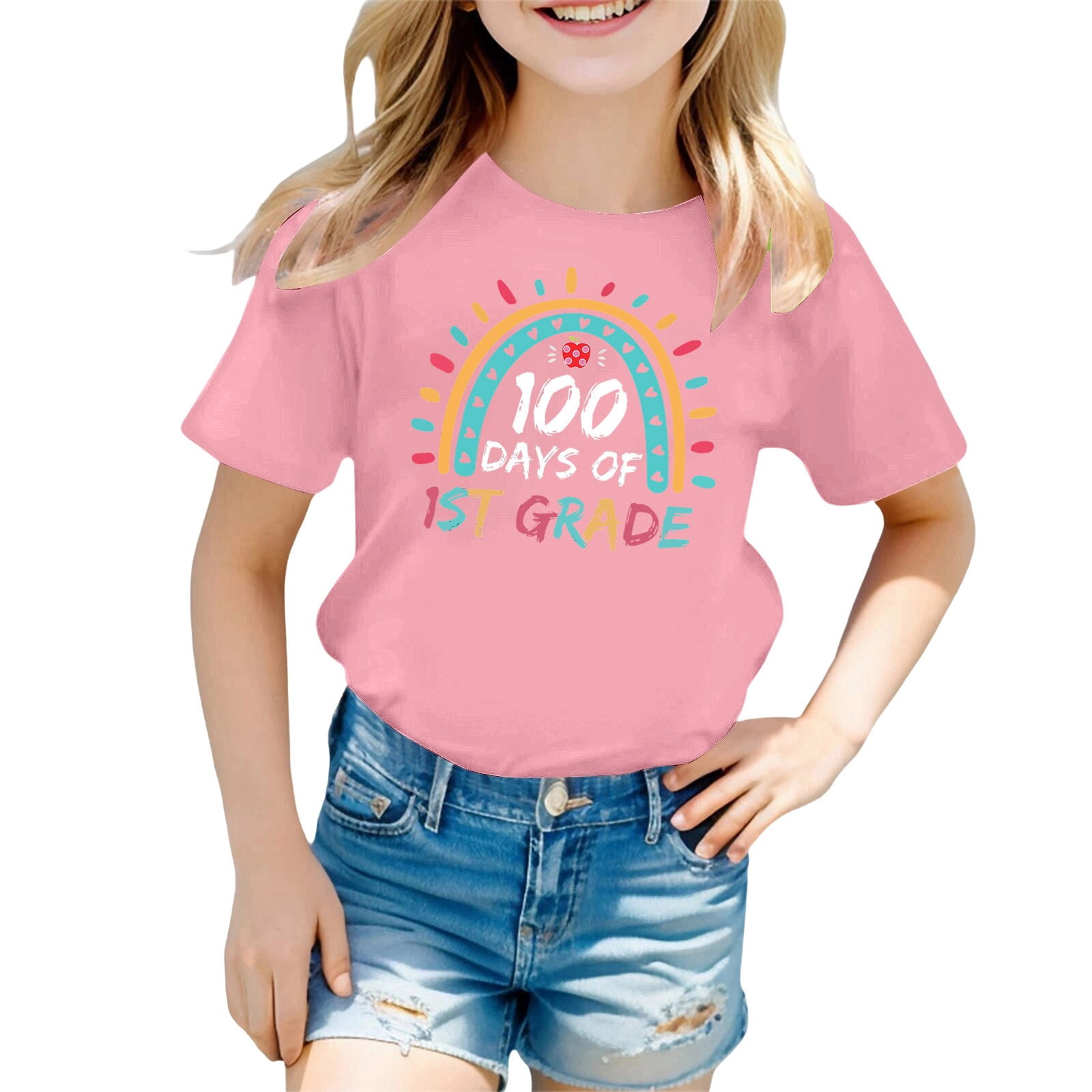 Boys Girls Tshirts Fashion Short Sleeve Crewneck Tops for Boys 13 ...