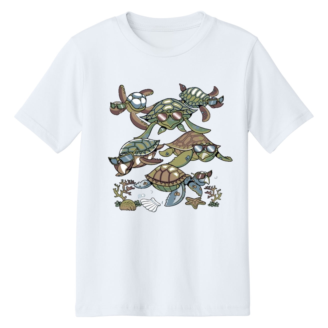 Boys Girls Turtle Party Solar Color Changing Shirt Sun Tee For Youth ...