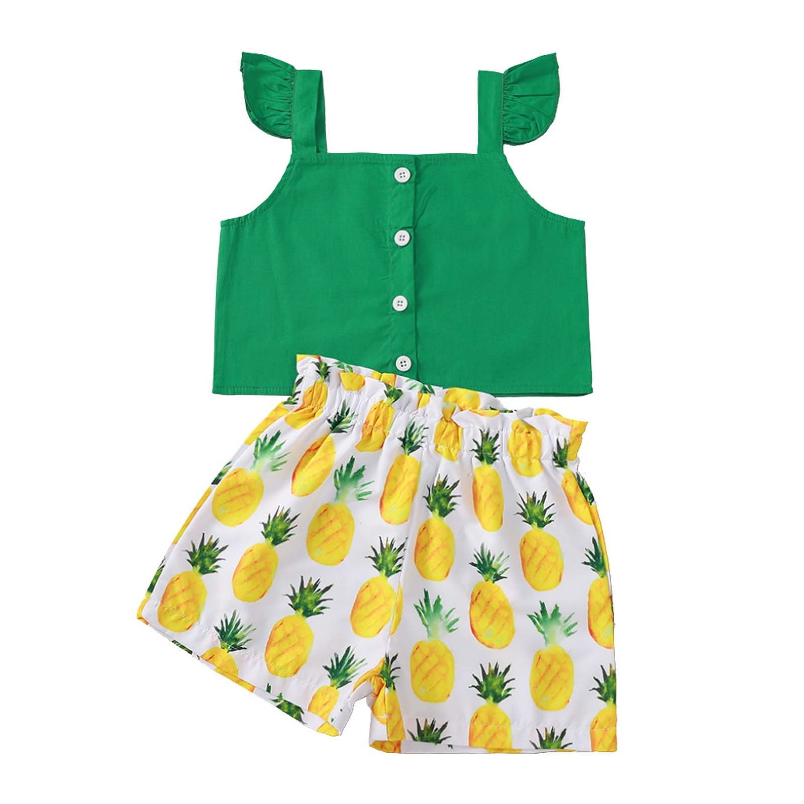 Boys Girls Two Piece Outfits Summer Kids Girls 2-piece Outfit Flying ...