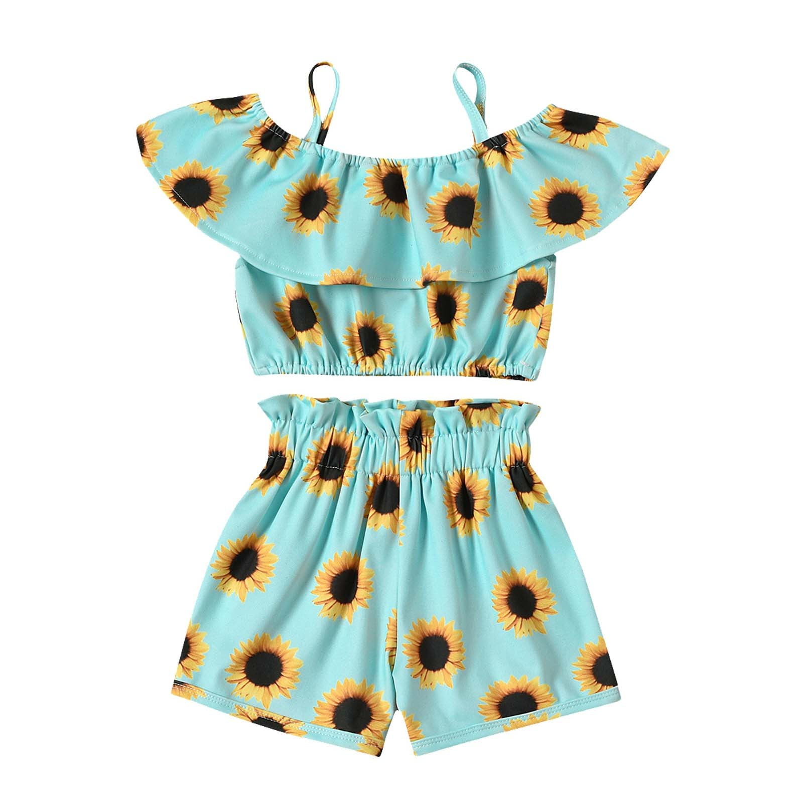Boys Girls Two Piece Outfits Toddler Baby Girl Clothes Short Sleeve ...