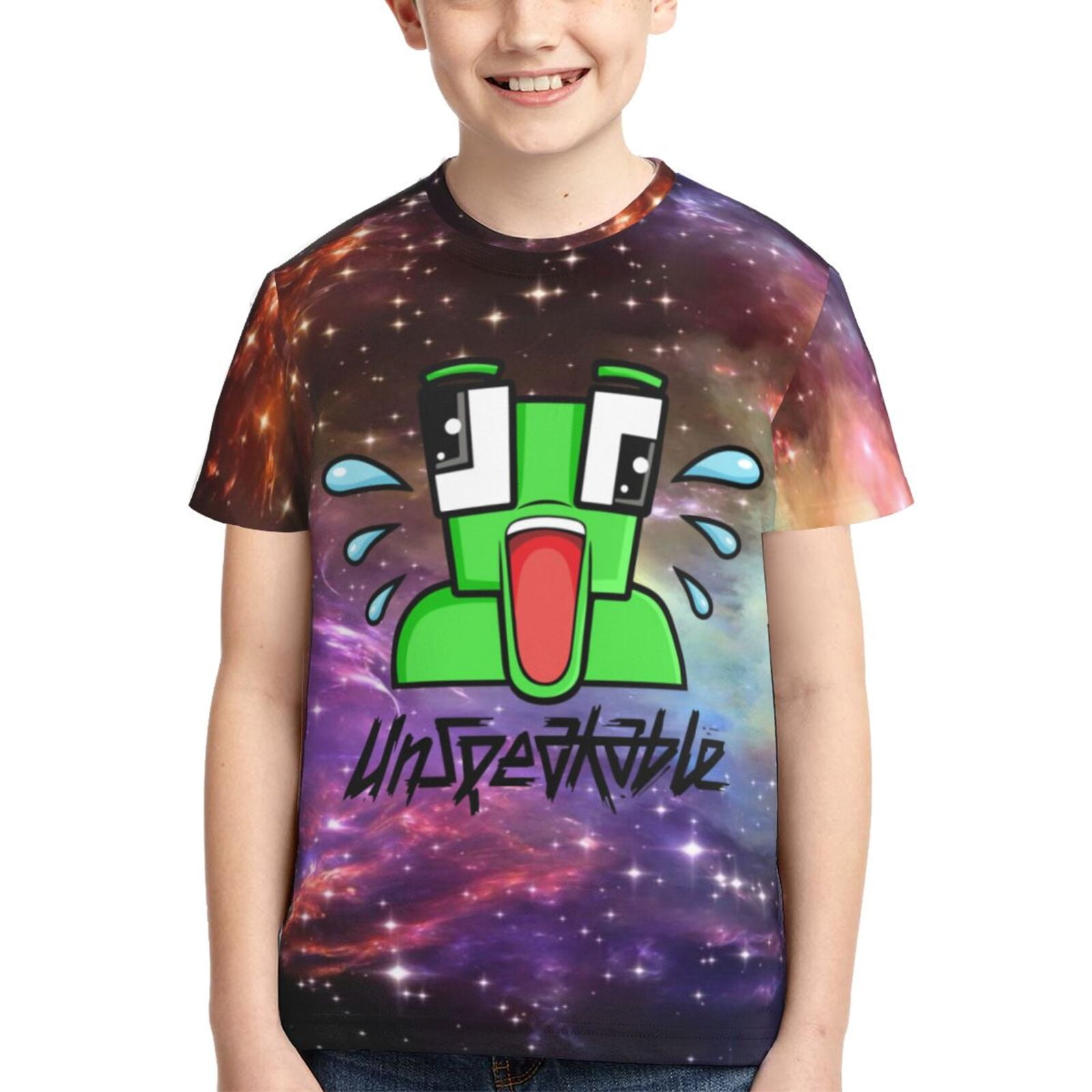 Boys Girls Unspeakable Shirts 3D Printed Short Sleeve Cartoon Game T ...